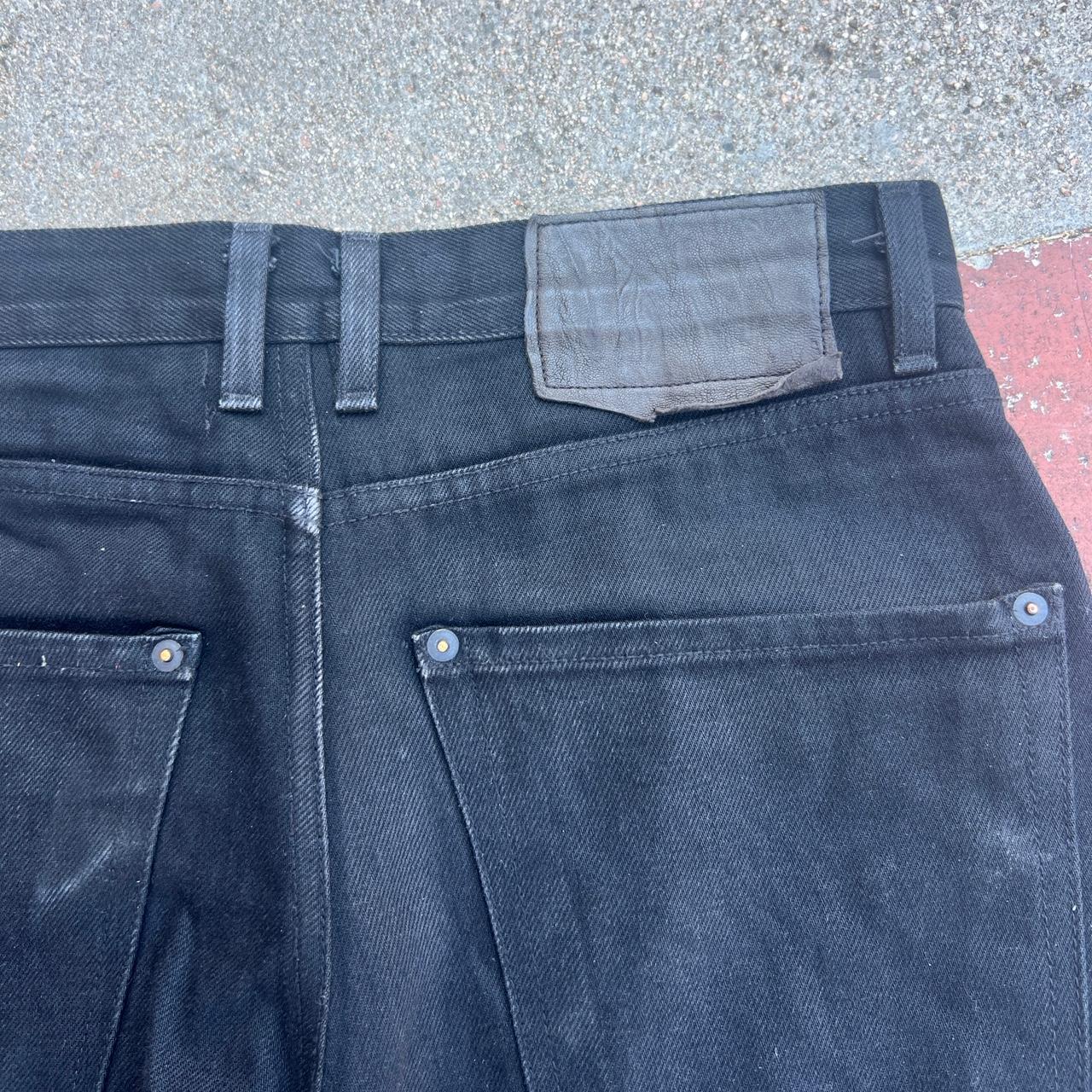 Ktwo studios jetblack black raw selvedge denim... | Depop