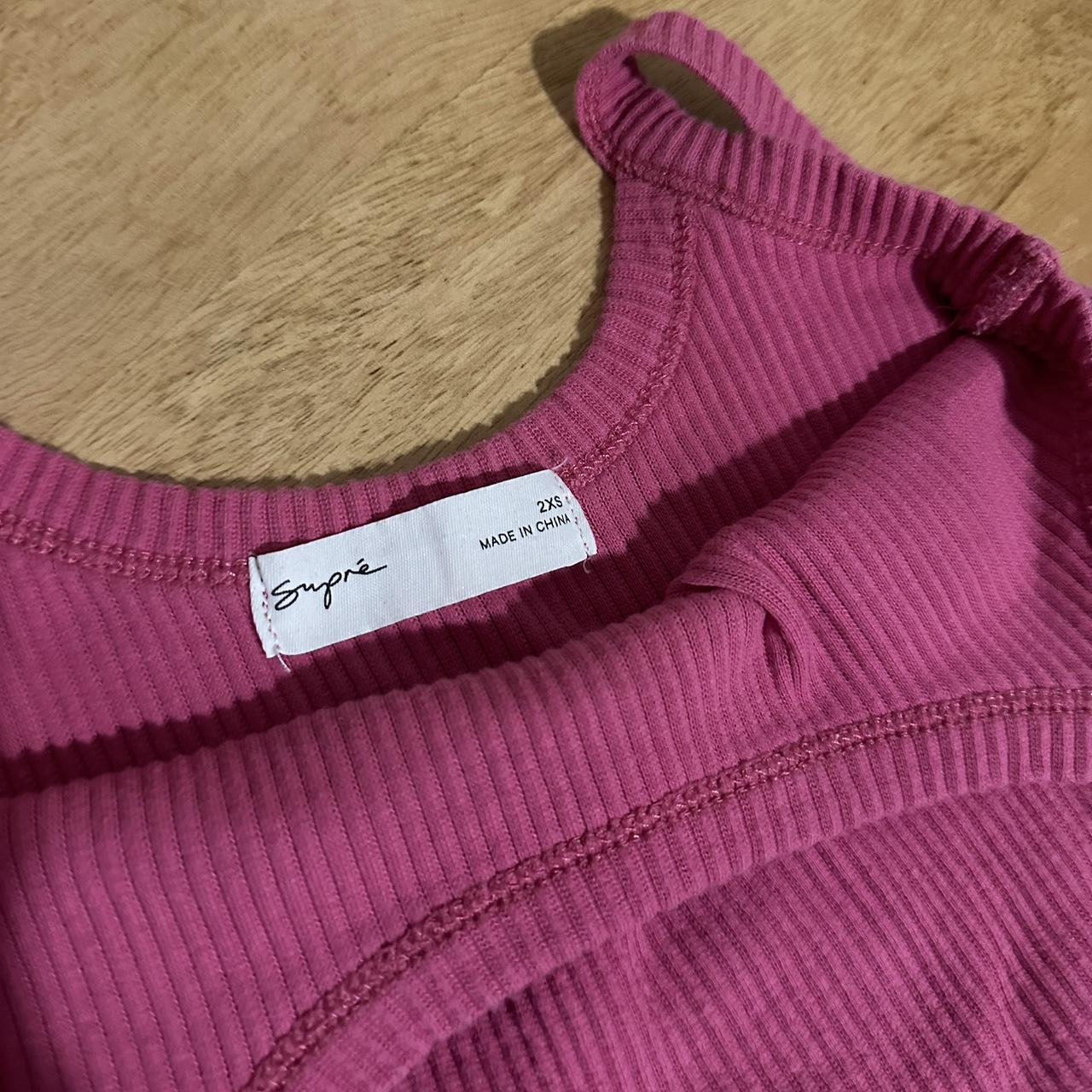 Supré hot pink riri tank Size XXS - Depop