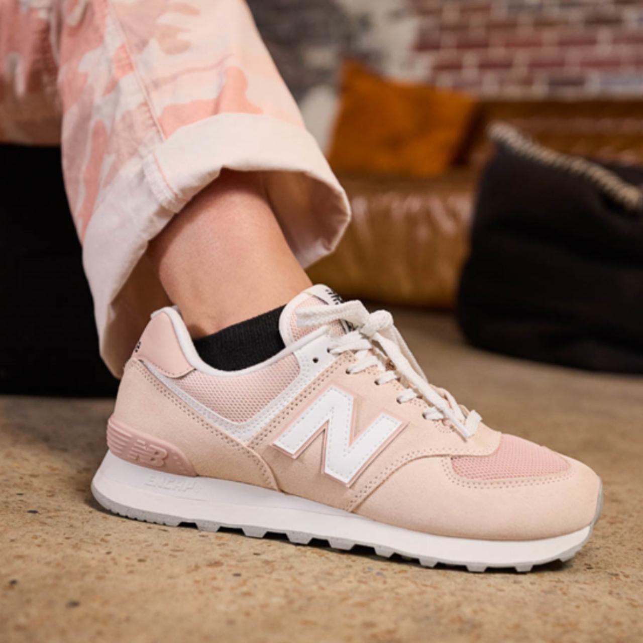 NEW BALANCE SHOES pink perfect for walking and looks... - Depop