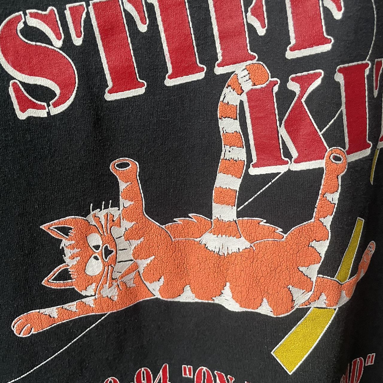 Vintage 90s Single Stitch Stiff Kitty Graphic Print... - Depop