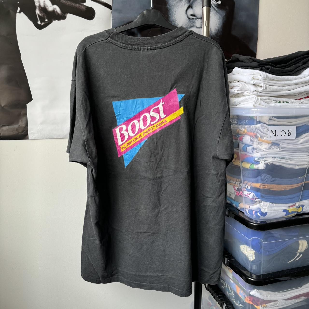 Vintage 90s Boost Energy Drink Graphic Print Retro... - Depop