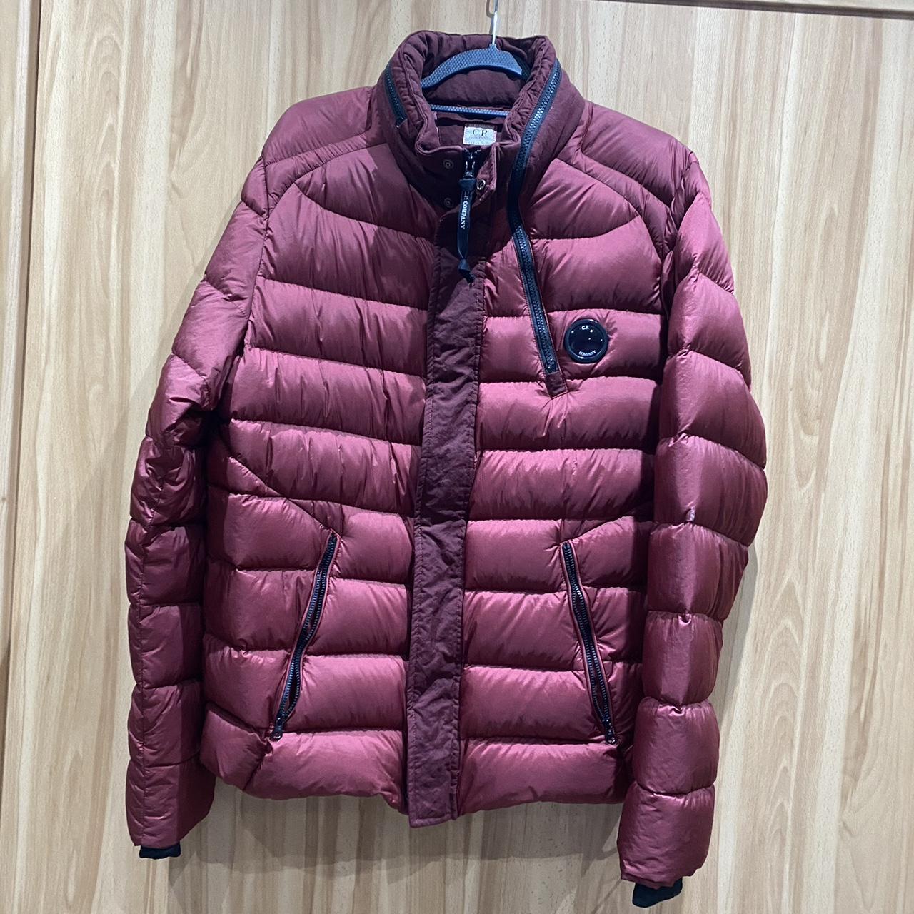 Cp company puffer duck feather Size 54 Red shimmer - Depop