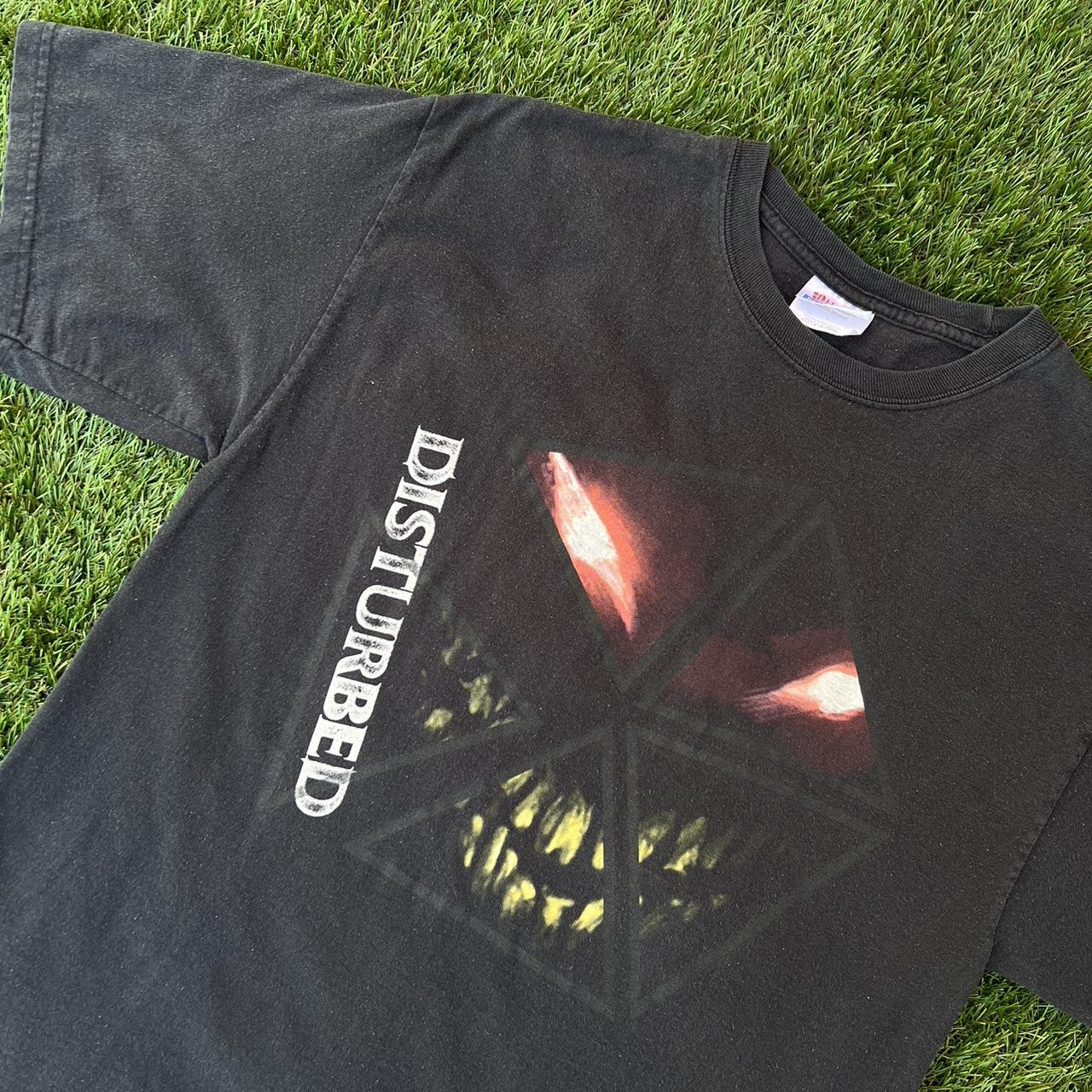 Medium *FITS LIKE LARGE* Vintage Disturbed Tee •... - Depop