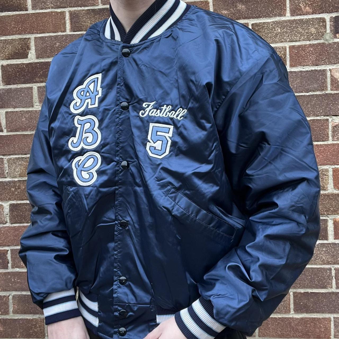 Men's Blue and White Jacket | Depop