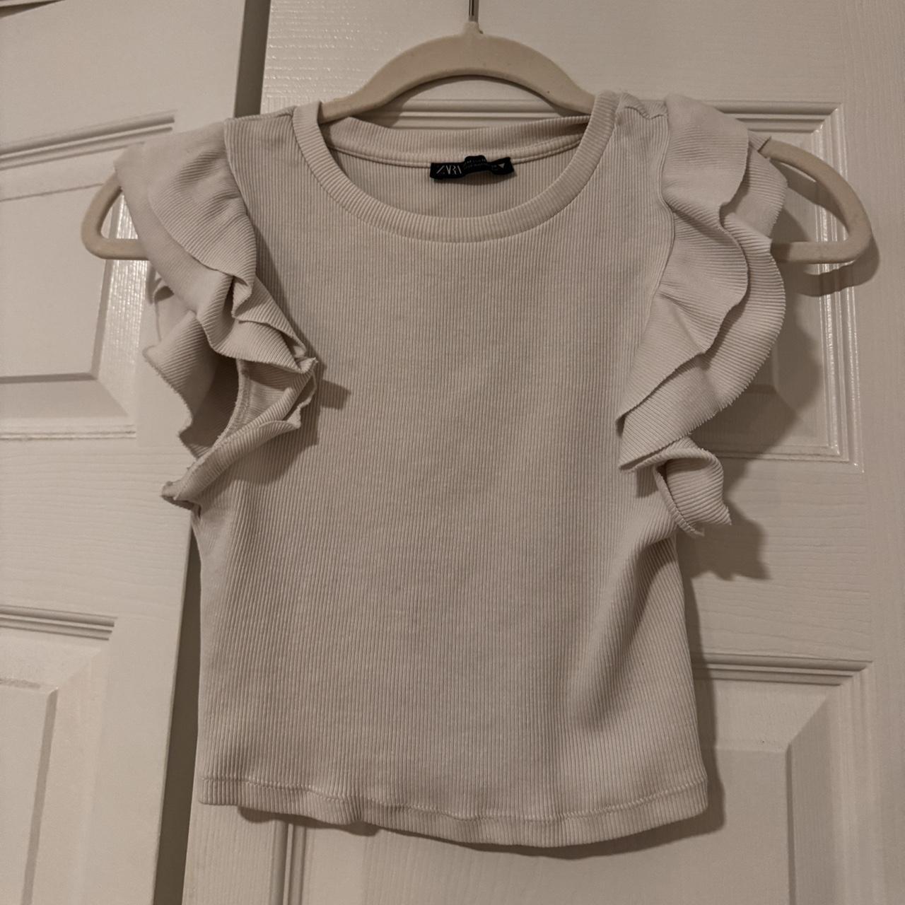 Zara ruffle top - Depop