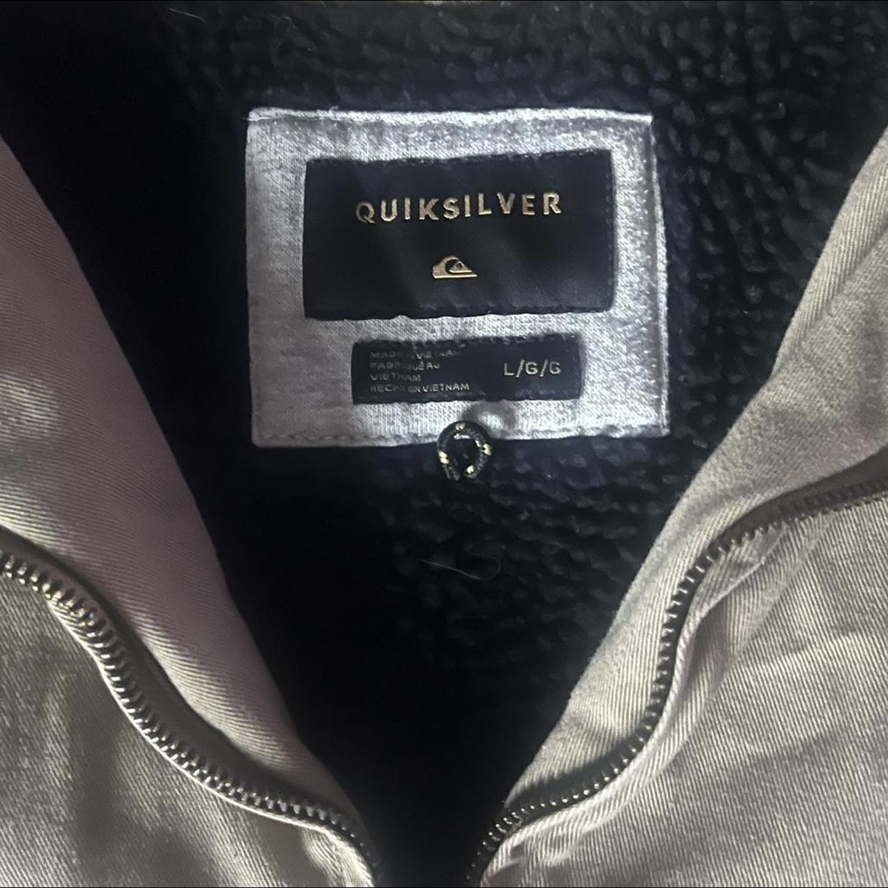 quicksilver vintage beige heavy coat !! SIZE:... - Depop