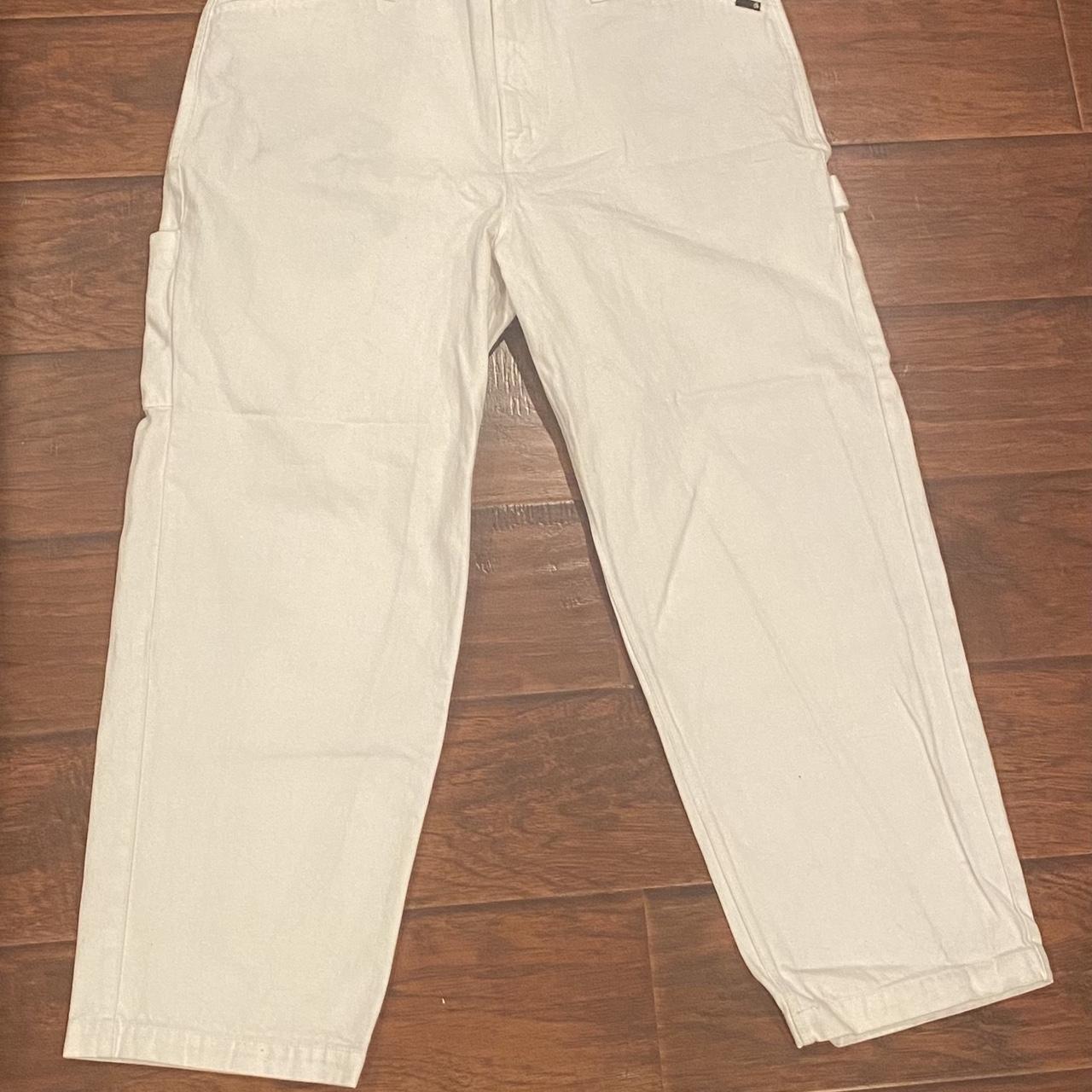 VOLCOM SKATE JEANS WHITE BAGGY ASF FIT - Depop