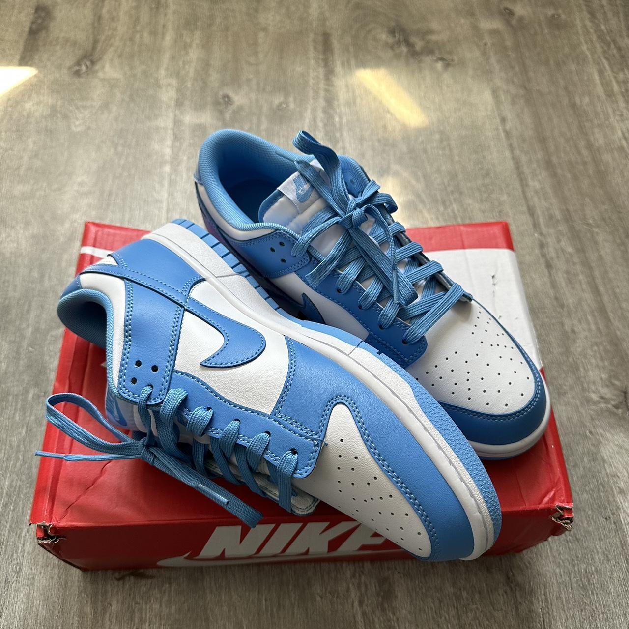 Nike Dunk UNC Damaged box Unworn Brand new 10.5... - Depop