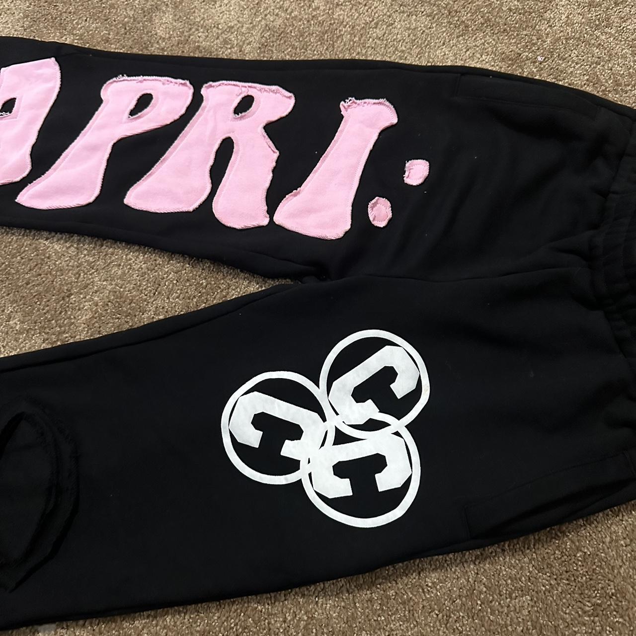 Project Capri pink flared free world sweats Size L... - Depop