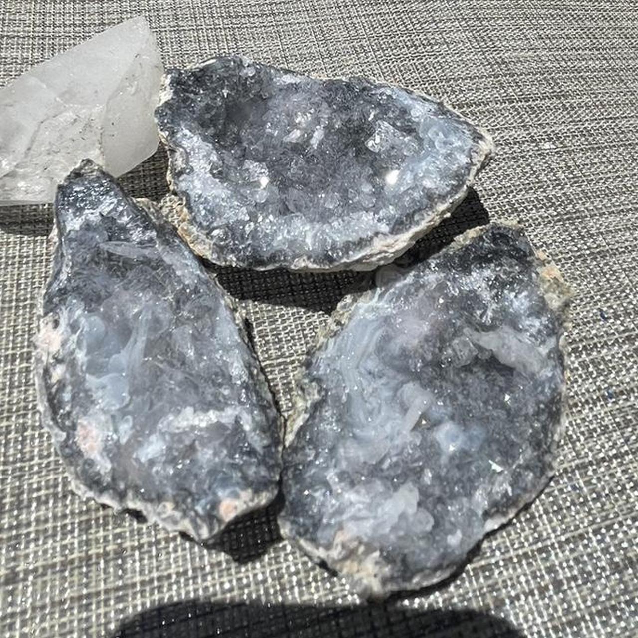 WHOLE white crystal geode #crystal #geode #witch... - Depop
