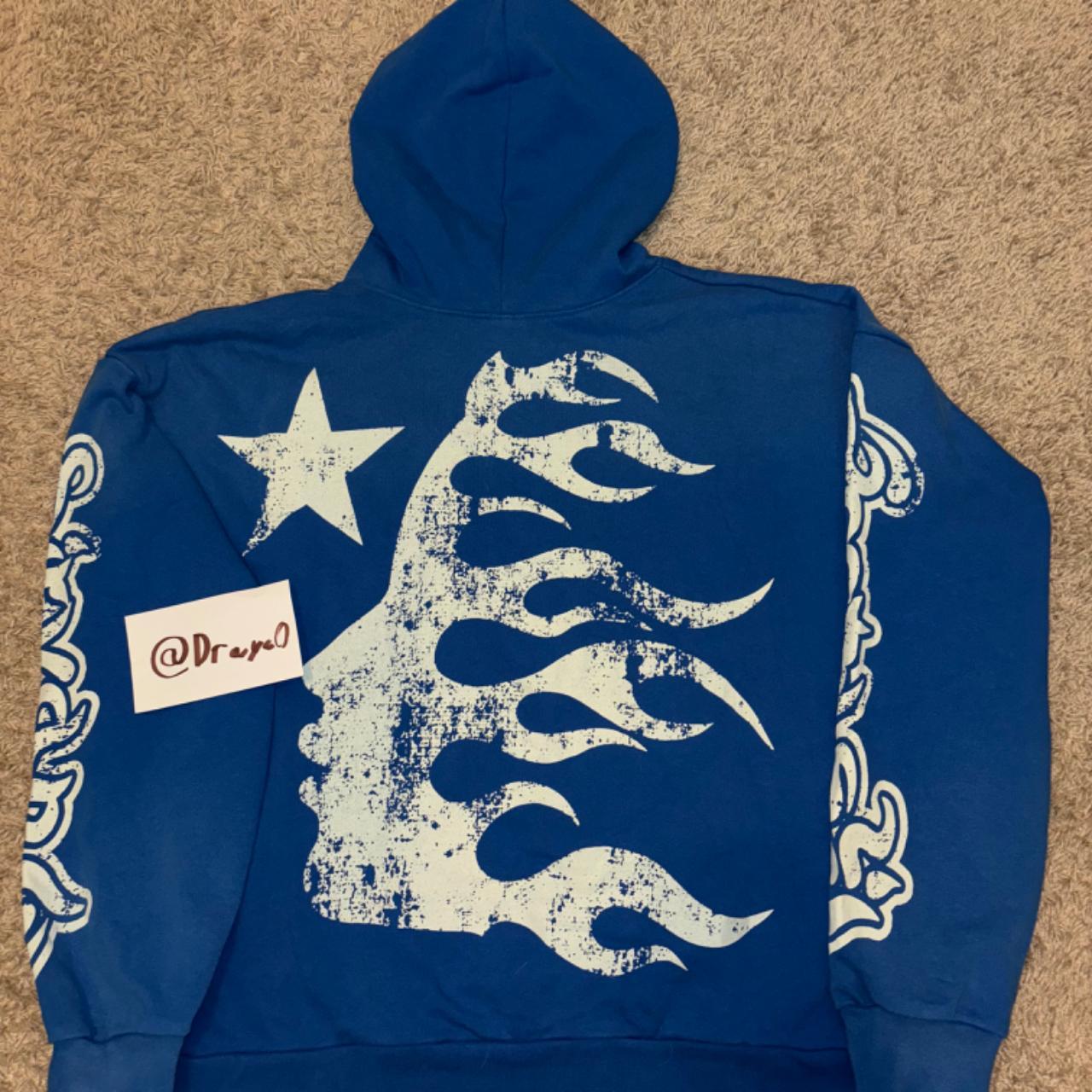 Blue Hellstar hoodie never worn. have multiple sizes... - Depop