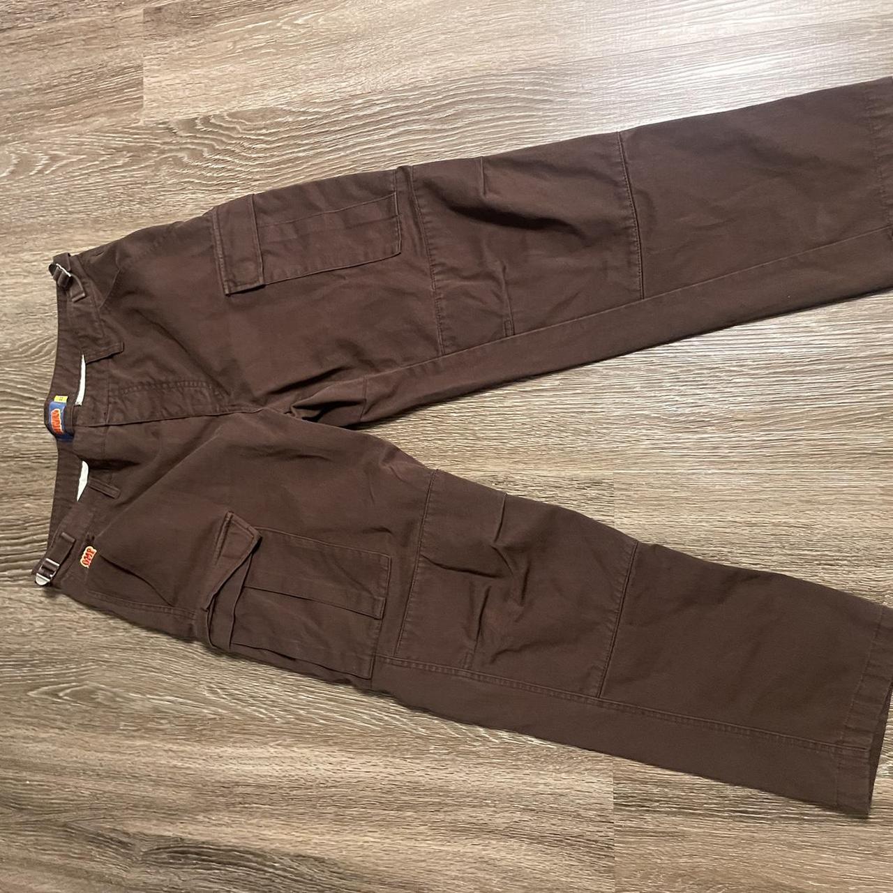 Dark Brown Cargo Empyres - Depop