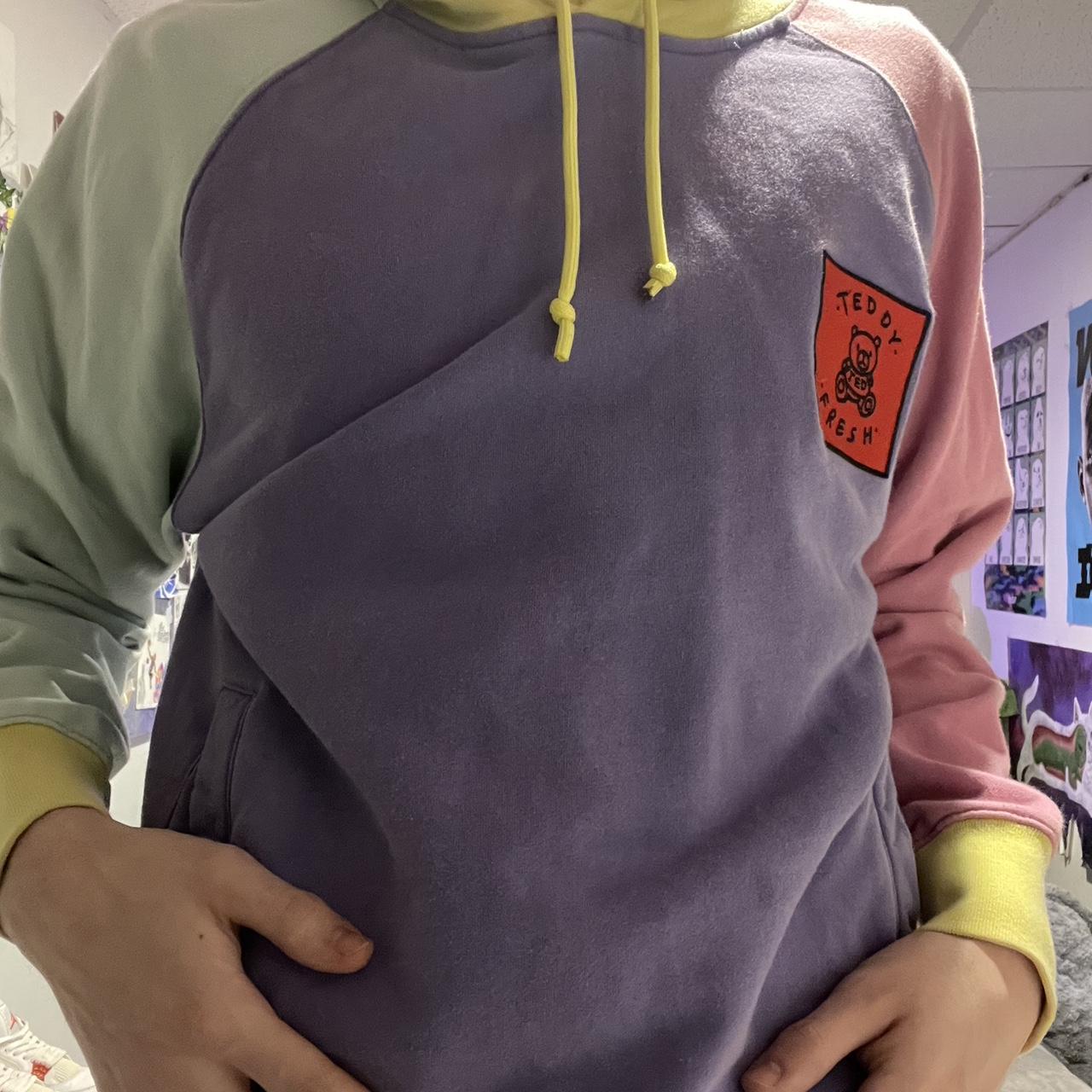 Teddy Fresh Colorblock Hoodie | Depop