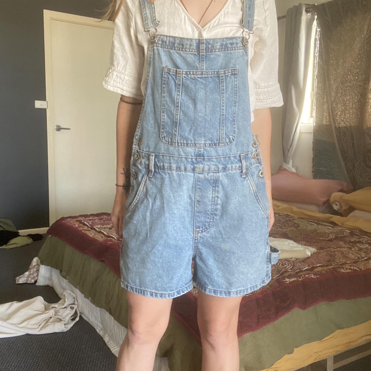 Blue denim overalls - super cute and comfy Suits... - Depop