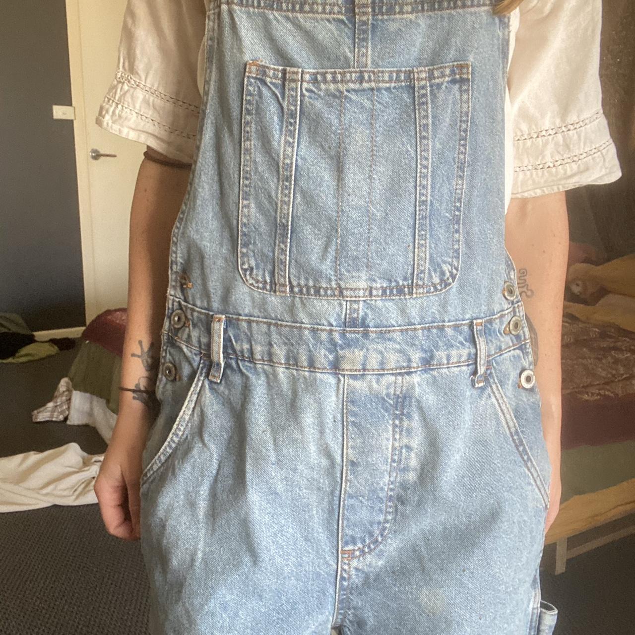 Blue denim overalls - super cute and comfy Suits... - Depop