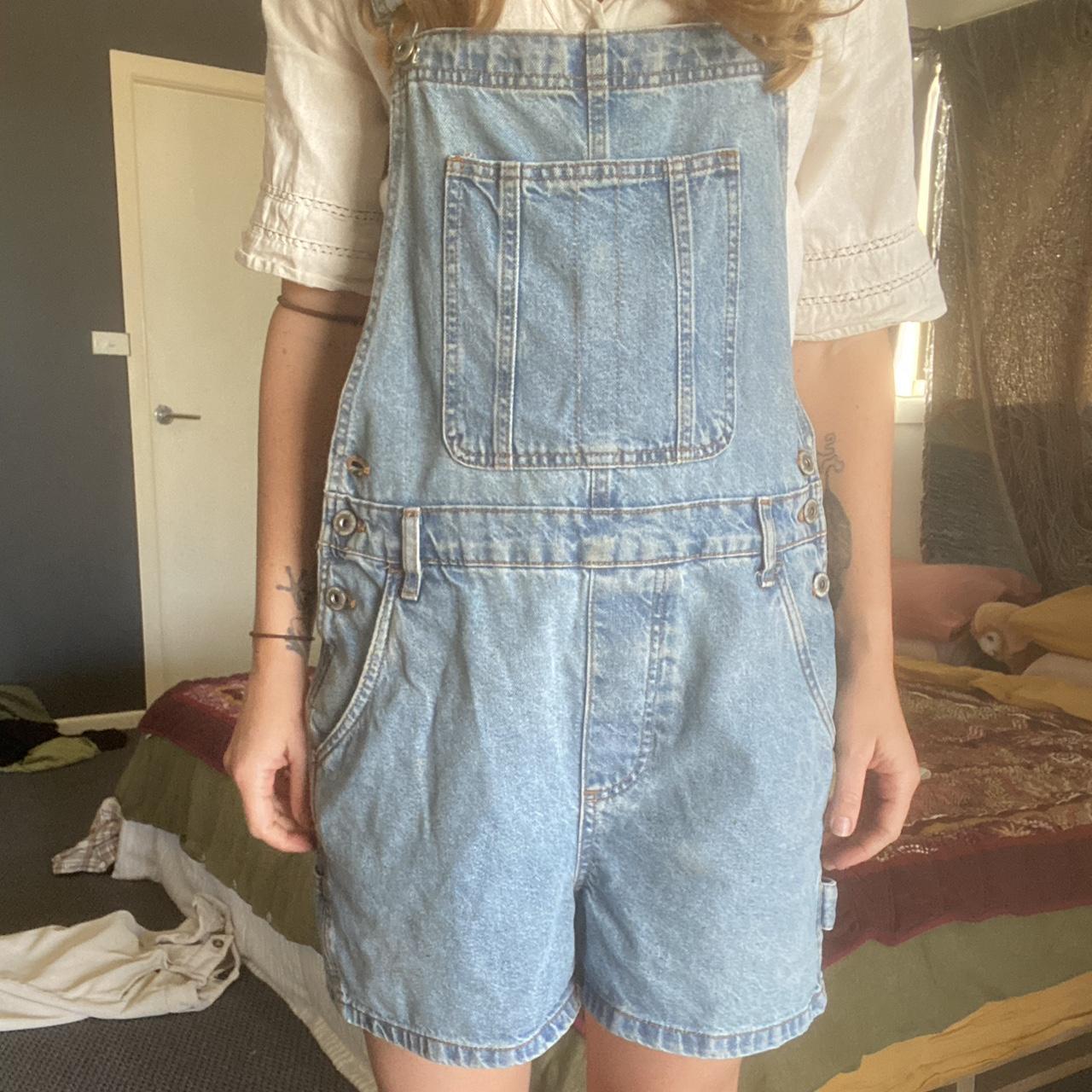 Blue denim overalls - super cute and comfy Suits... - Depop