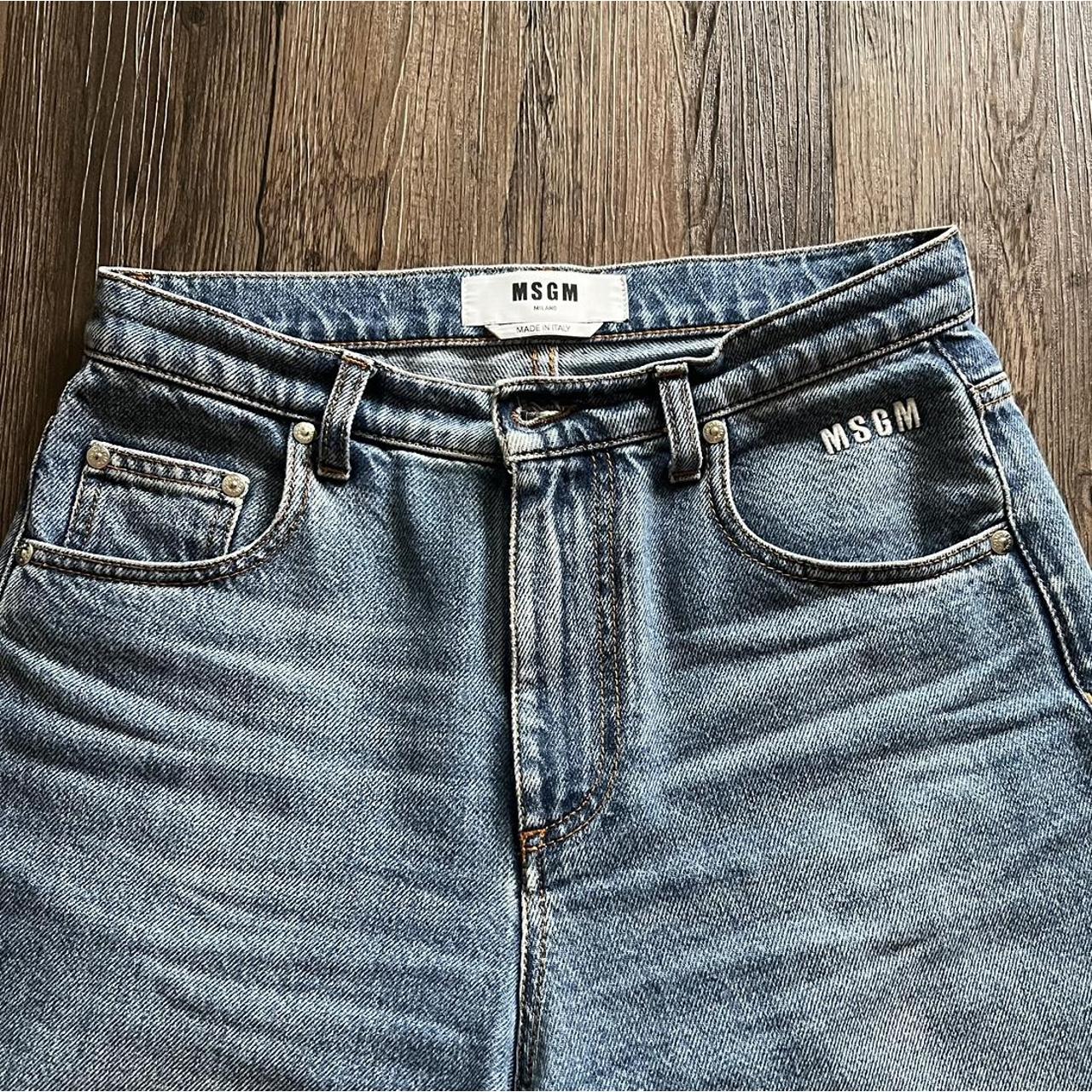 denim flare jeans MSGM Made in Italy Size 42 - Depop