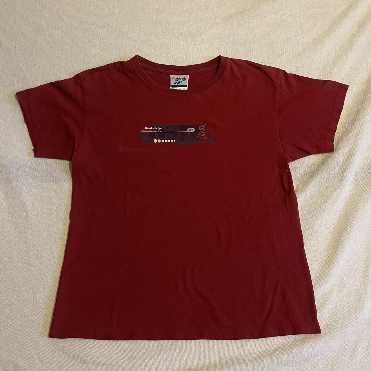 Y2K Reebok Tee Subtle year 2k design on the front... - Depop