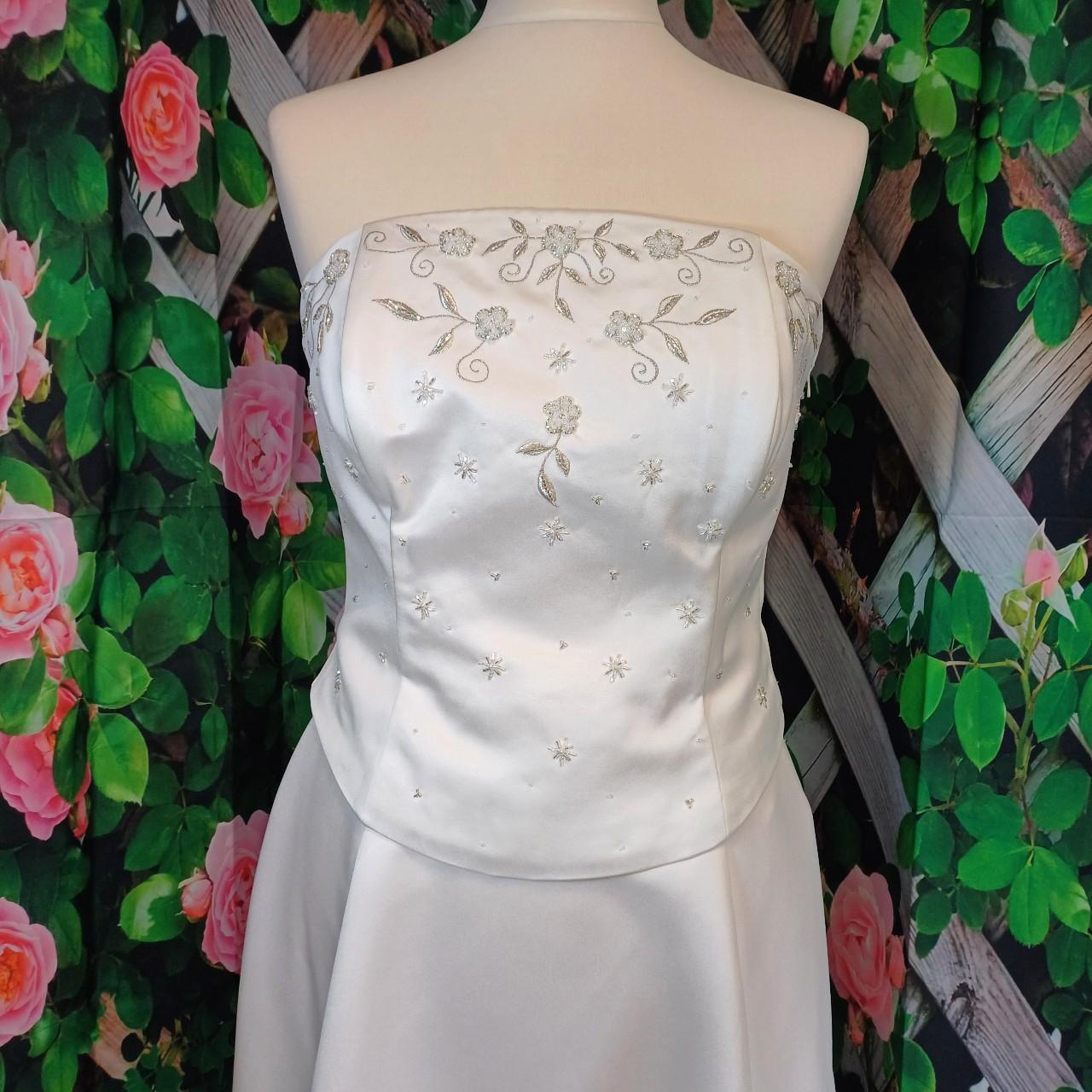 Ivory Bodice and Skirt This wedding outfit comes... - Depop