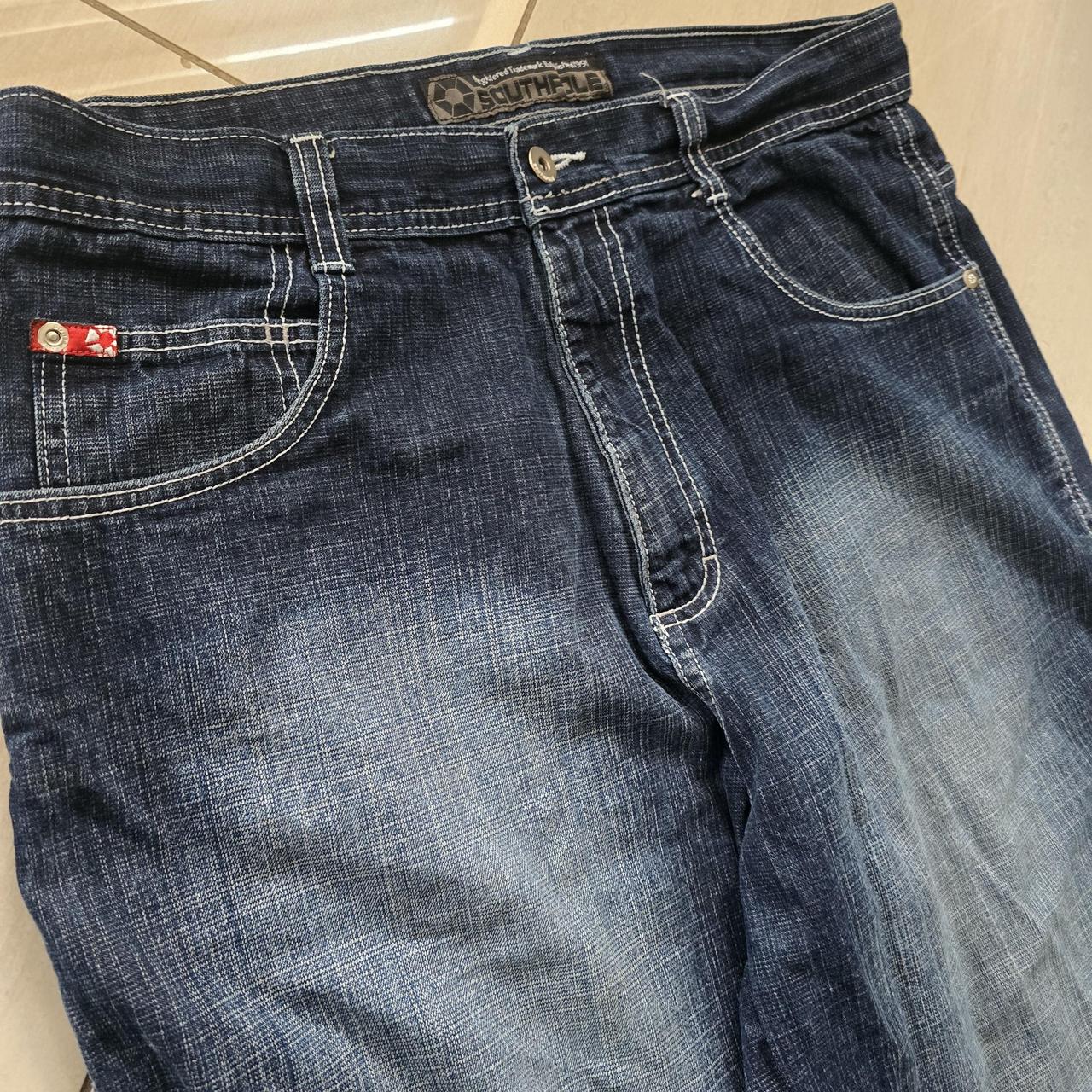 Size 34 southpole Red tabs dark blue wash... | Depop