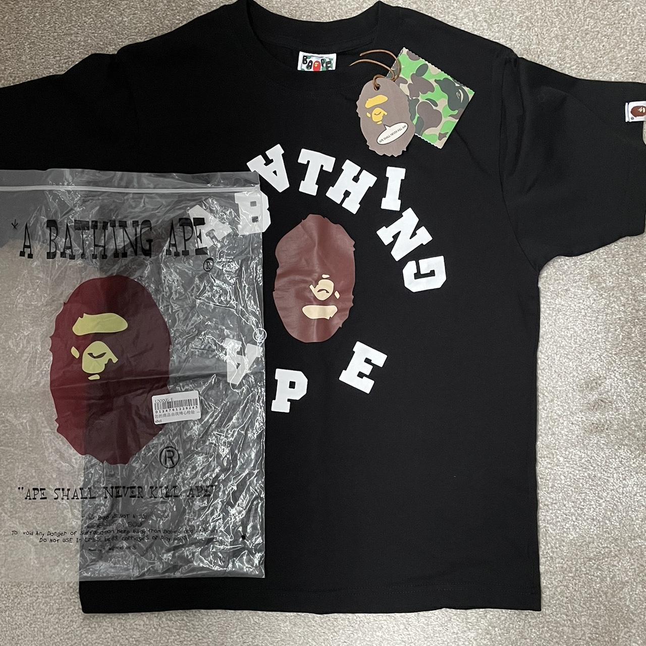 BAPE scramble font black size M brand new with tag - Depop