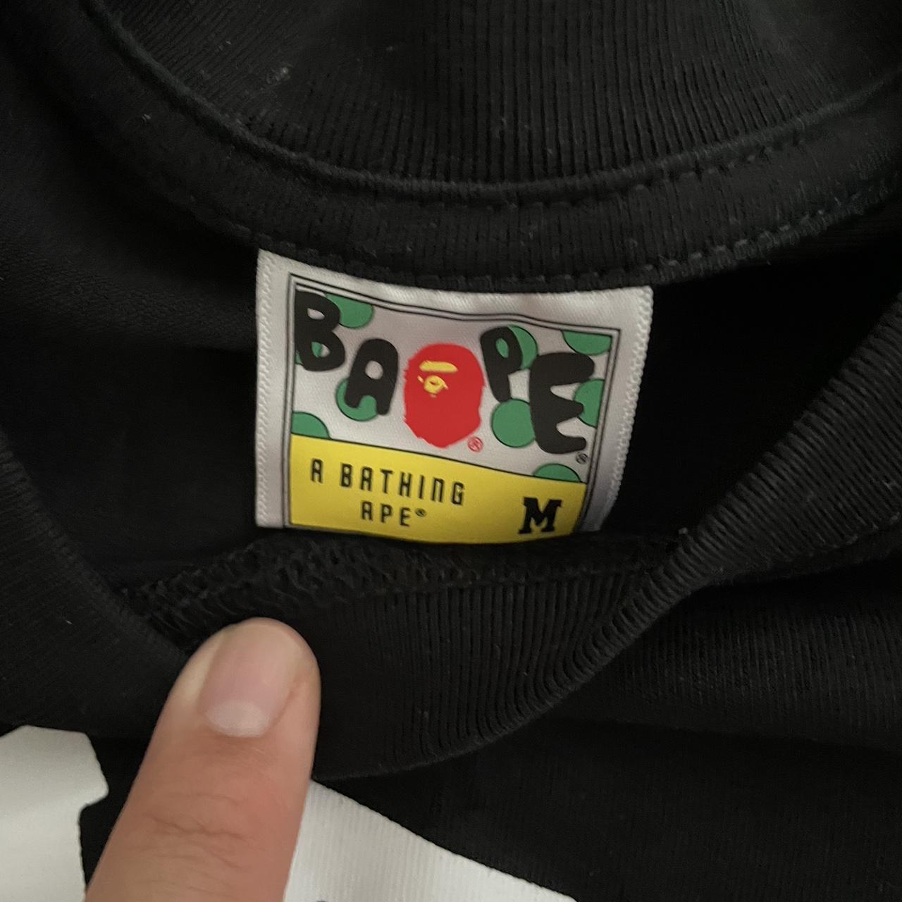 BAPE scramble font black size M brand new with tag - Depop