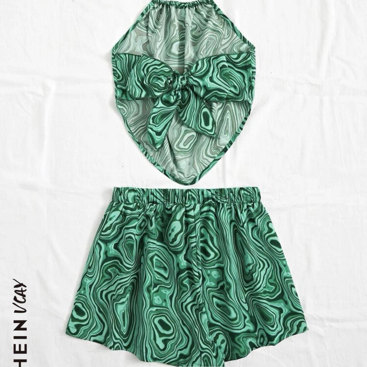 Halter neck shorts set Size m Fits 10/12 - Depop