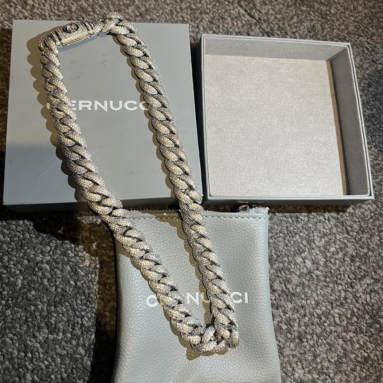 Cernucci Iced Cuban Chain (15mm) excellent... - Depop
