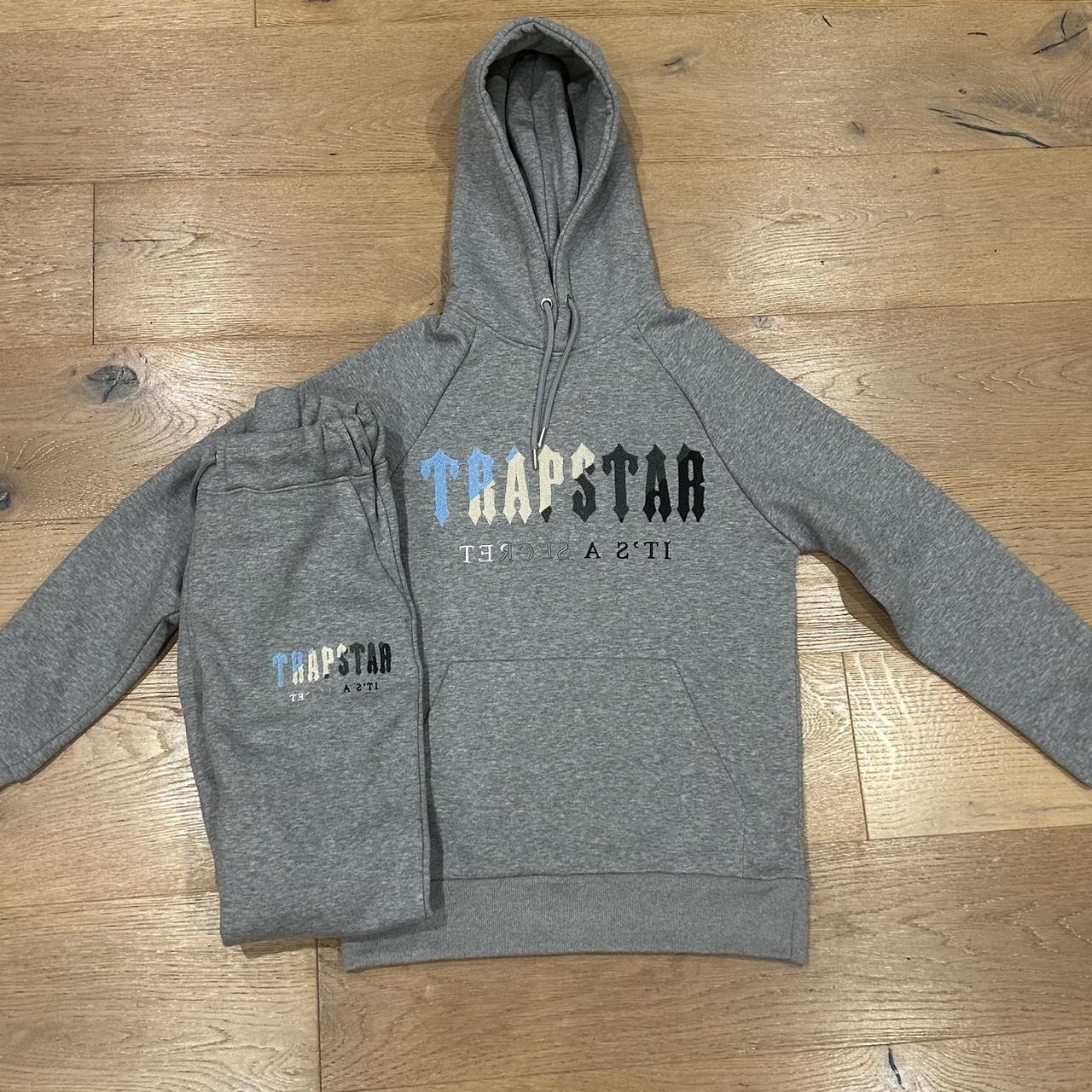 Grey Trapstar Chenille Decoded Tracksuit 🧊 Size... - Depop