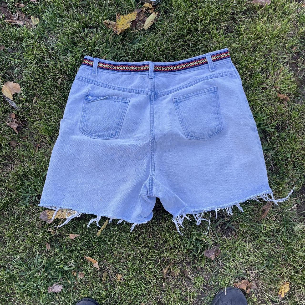 fire faded glory jorts • 35” waist • 5” inseam •... - Depop