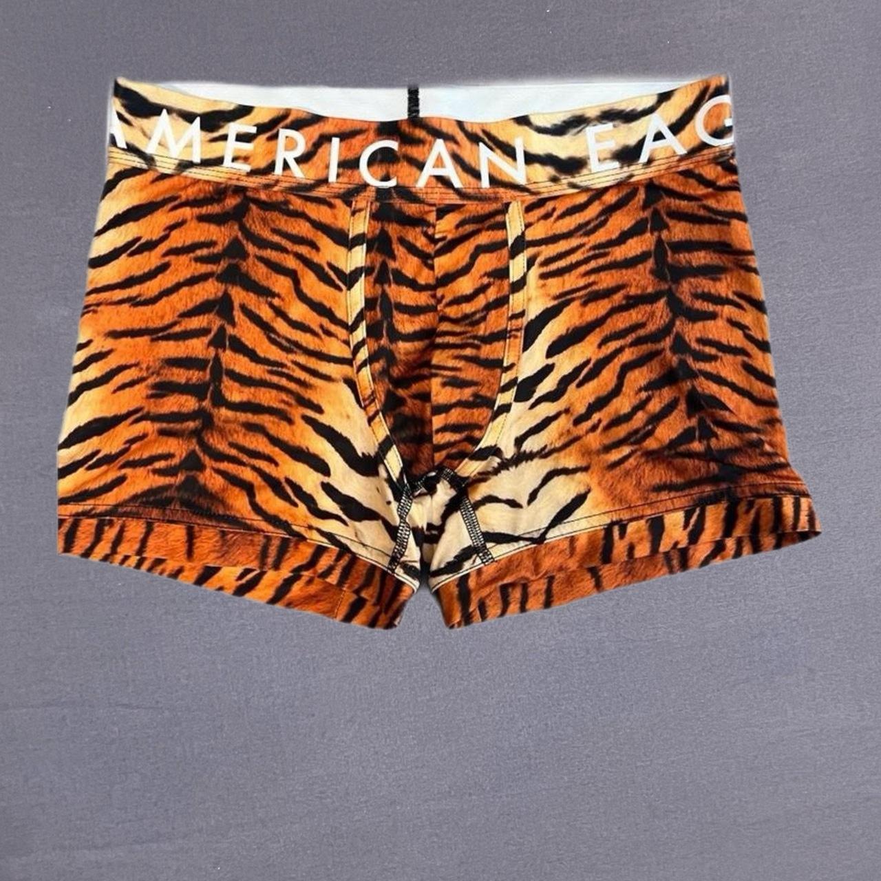 American Eagle Outfitters Tiger Print Boxer Briefs.... - Depop