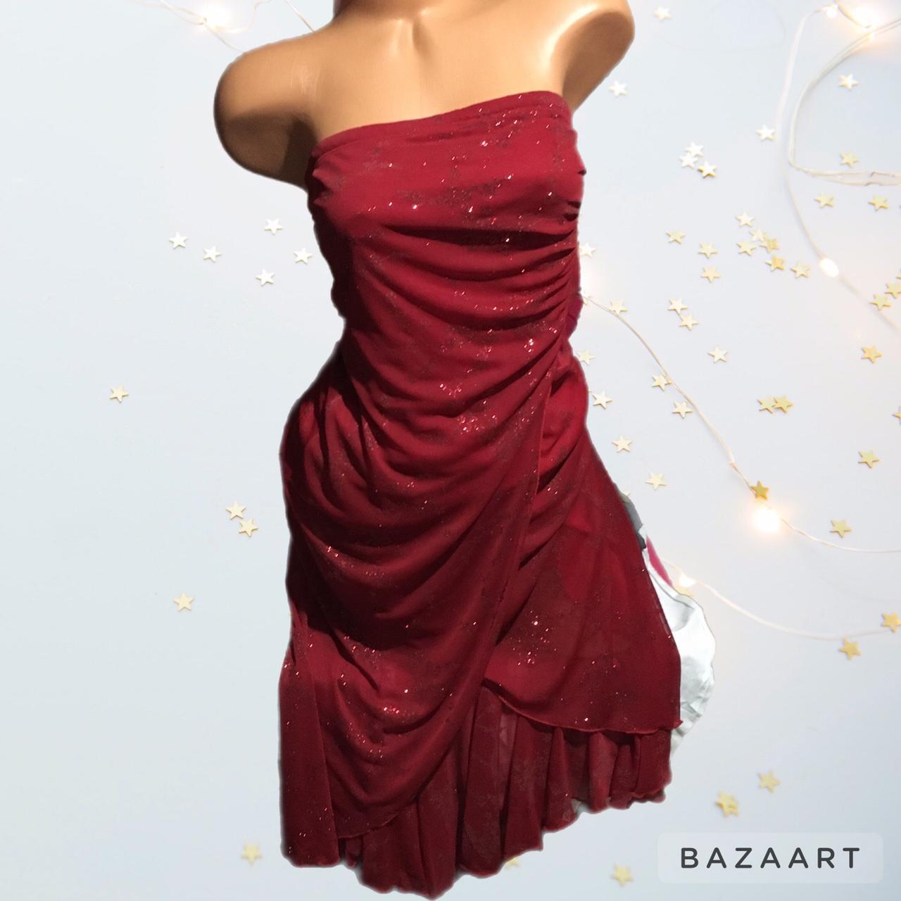 Y2K Asymmetrical Candy Rocket Glitter Dress Size :... - Depop