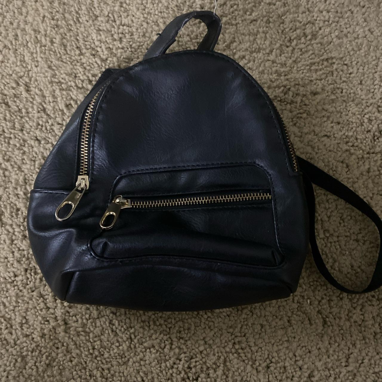 black mini backpack - Depop