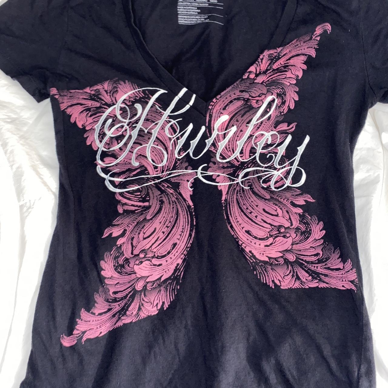 Pink Hurley y2k wings and unique design •Pink... - Depop
