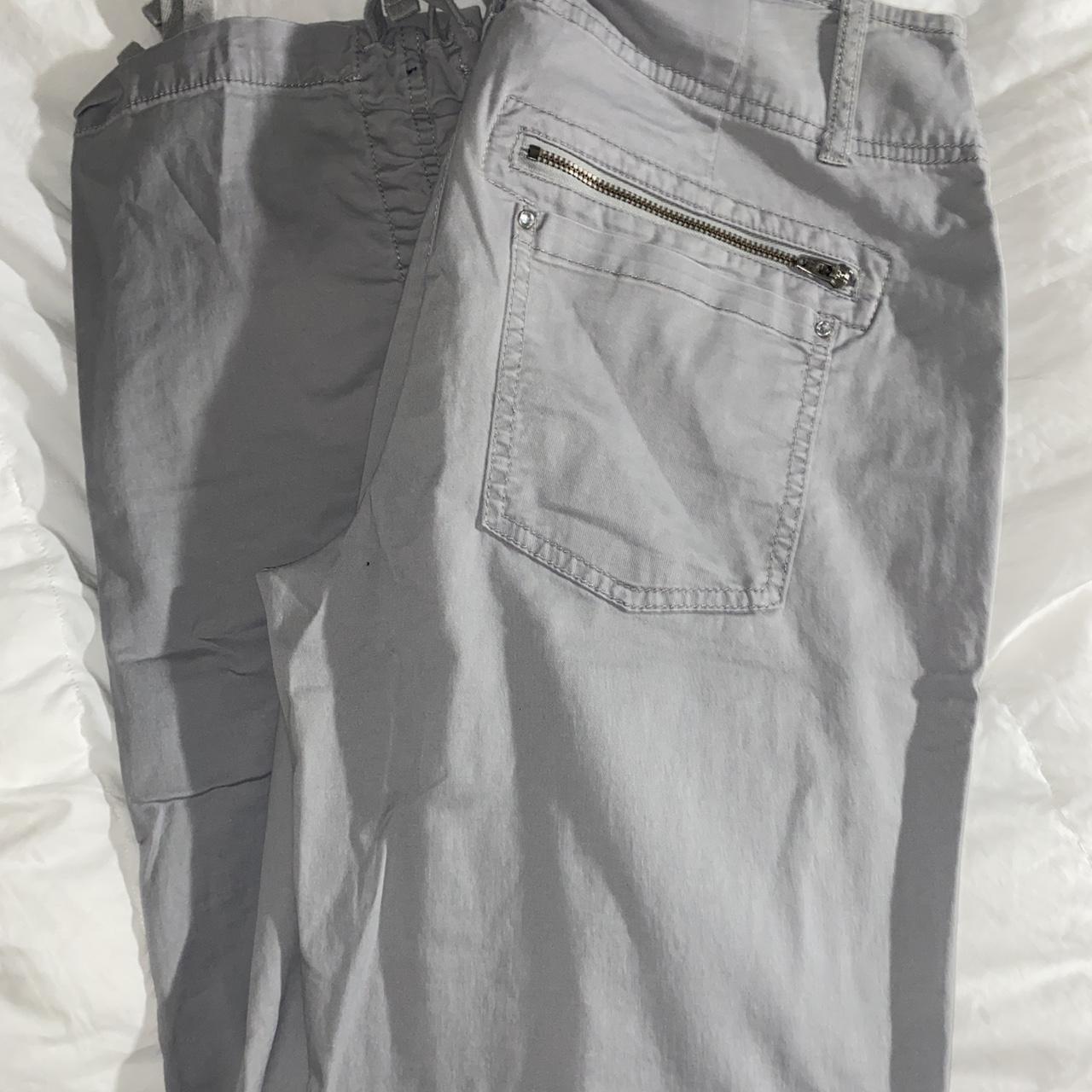 Y2k grey Cargos • Y2k grey Cargos With cool... - Depop