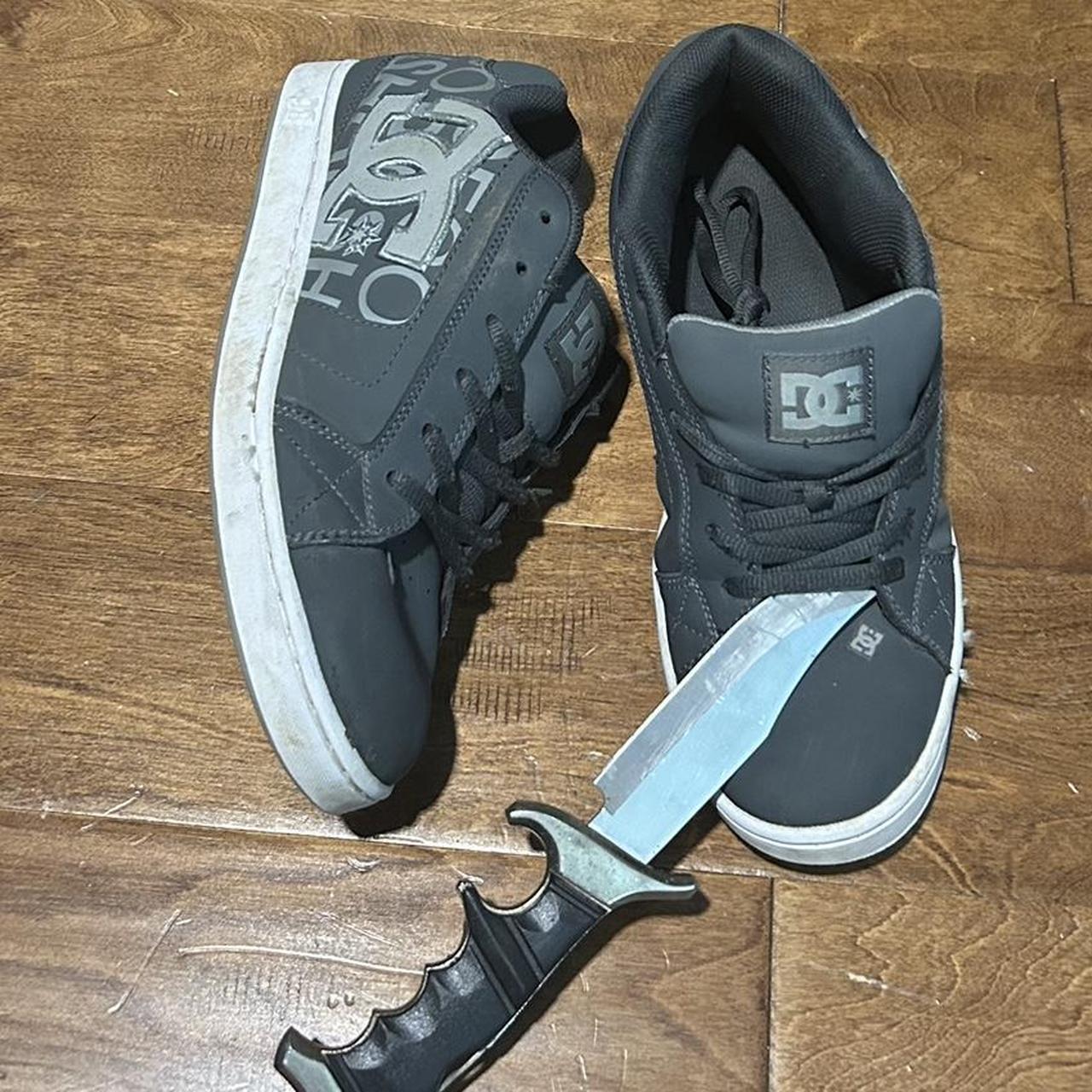 Grey DC shoes size 11.5 barley worn - Depop