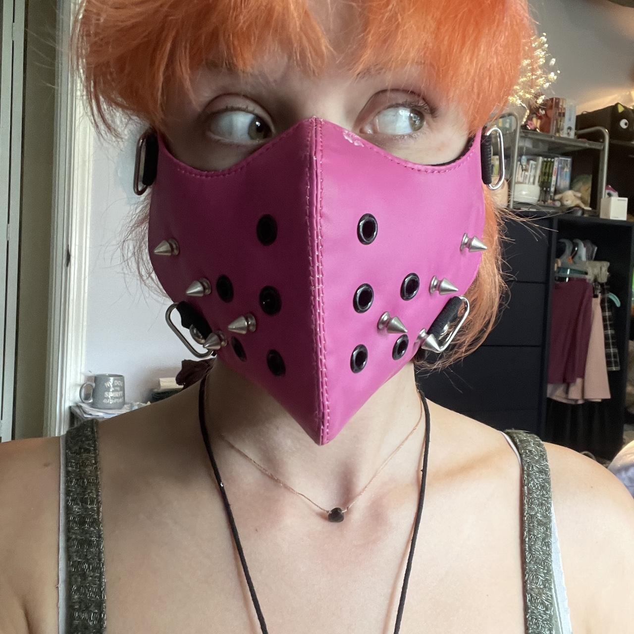 Super cool festival steampunk themes studded mask.... - Depop