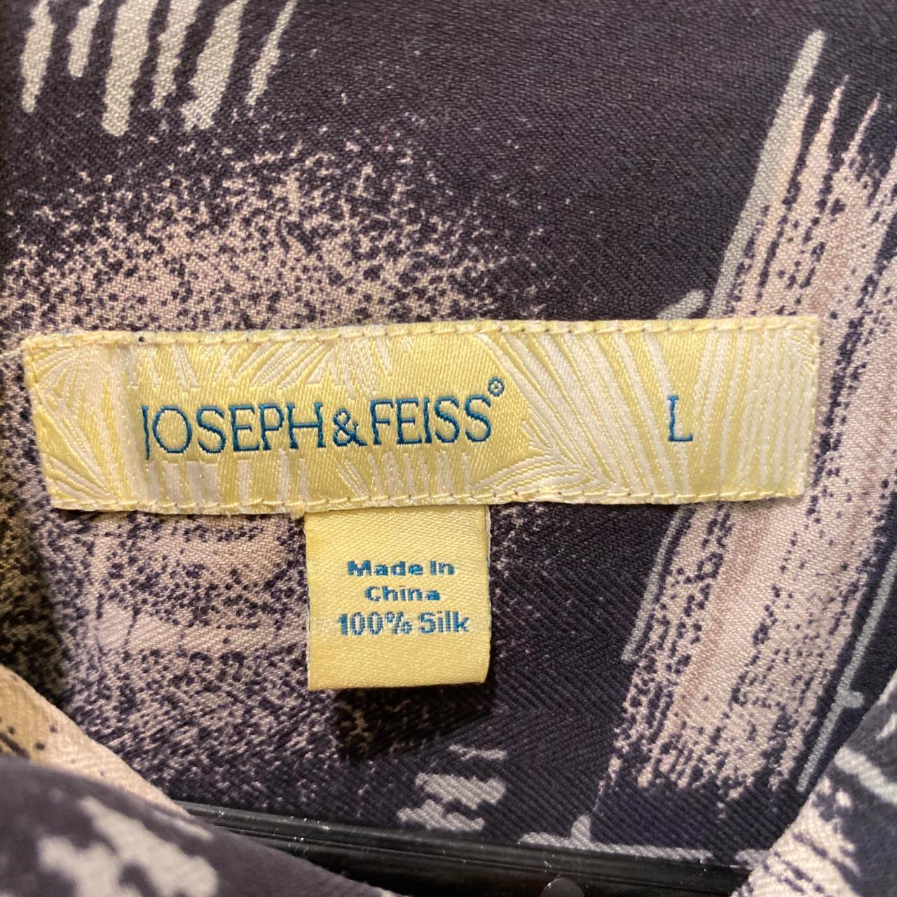 Joseph & Feiss Silk Buttoned Down Shirt Size Large - Depop