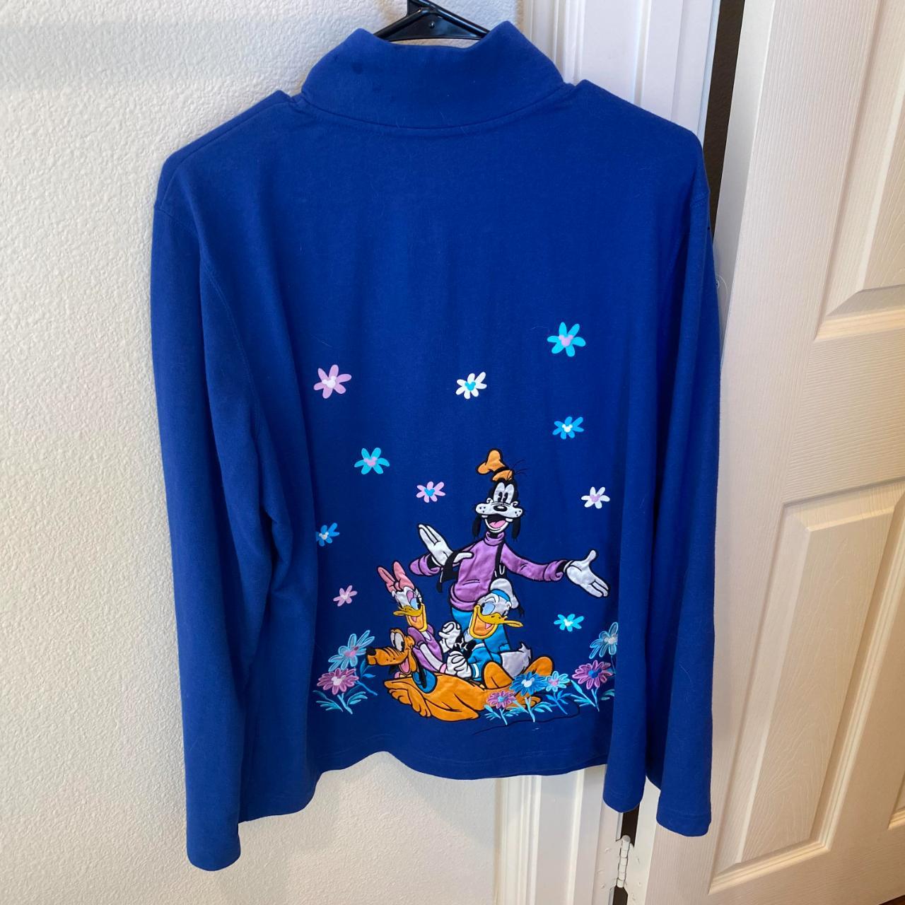 Disney Parks Embroidered Royal Blue Jacket Size... - Depop