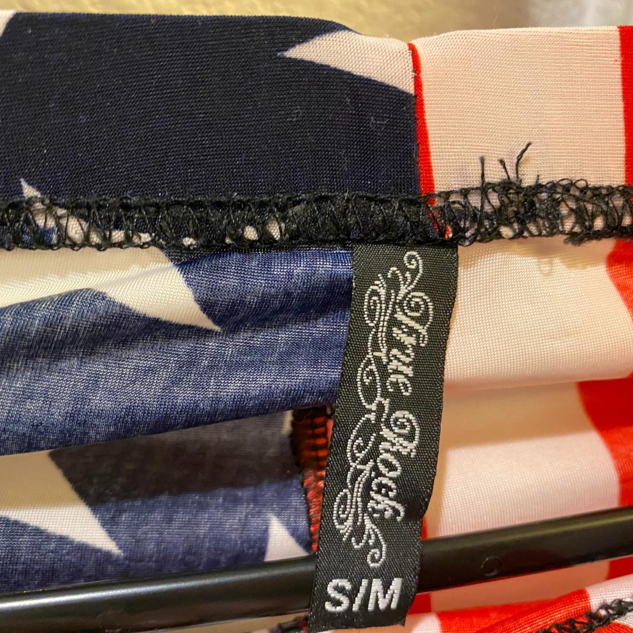 TRUE ROCK Novelty Flag Leggings Size Small/Medium - Depop