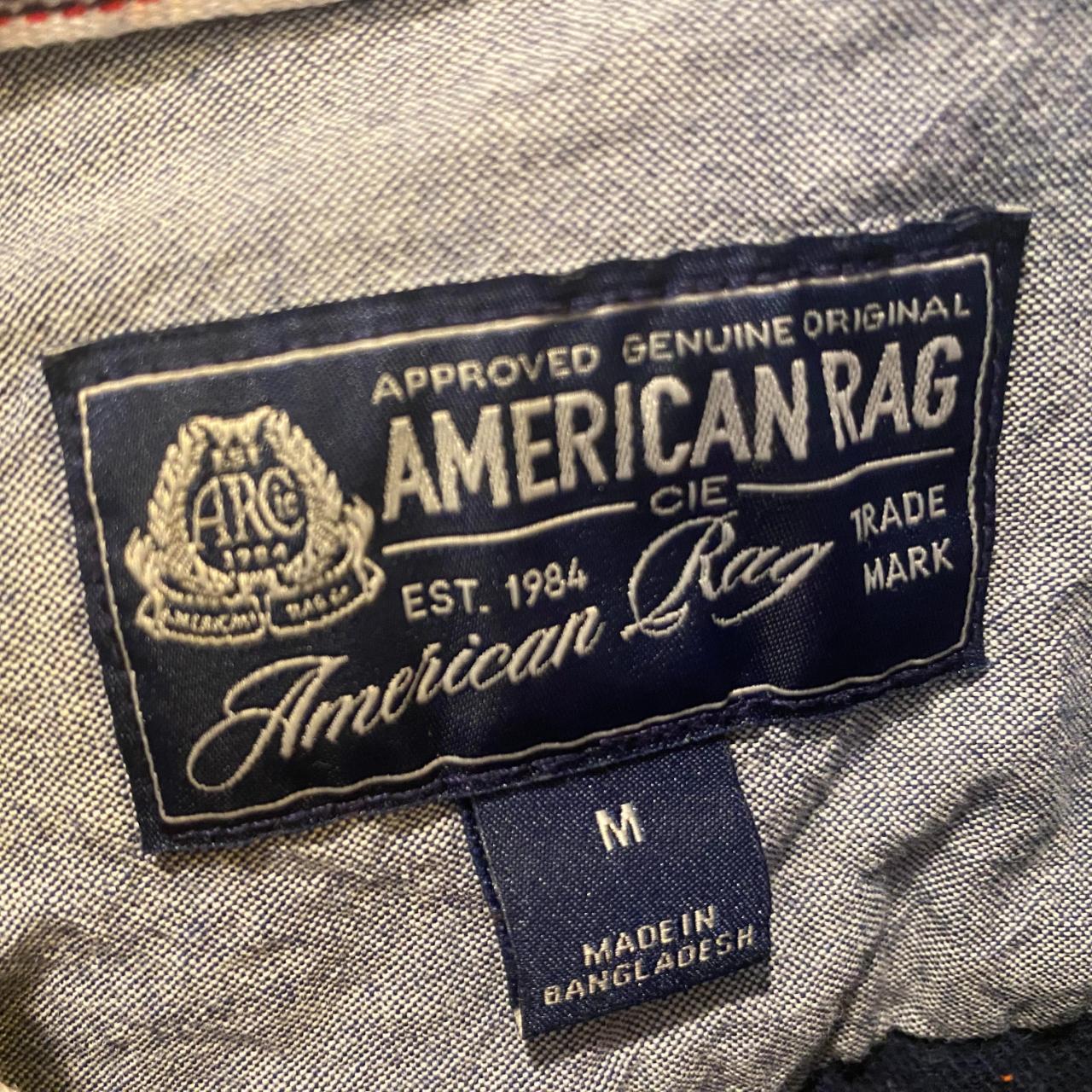 American Rag Cie Navy Long Sleeve Buttoned Down... - Depop