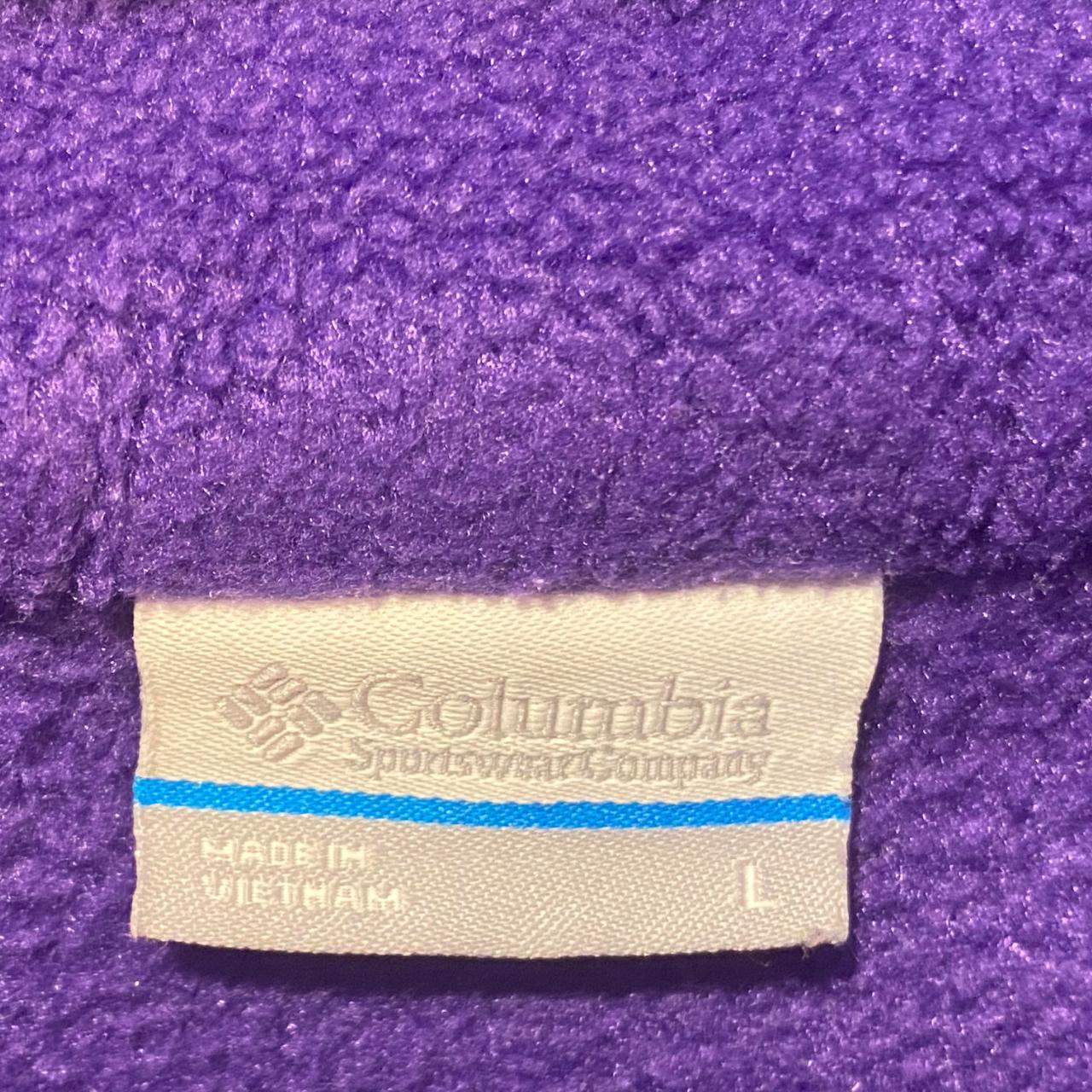 COLUMBIA Sportswear Purple Teddy Jacket Size Large - Depop