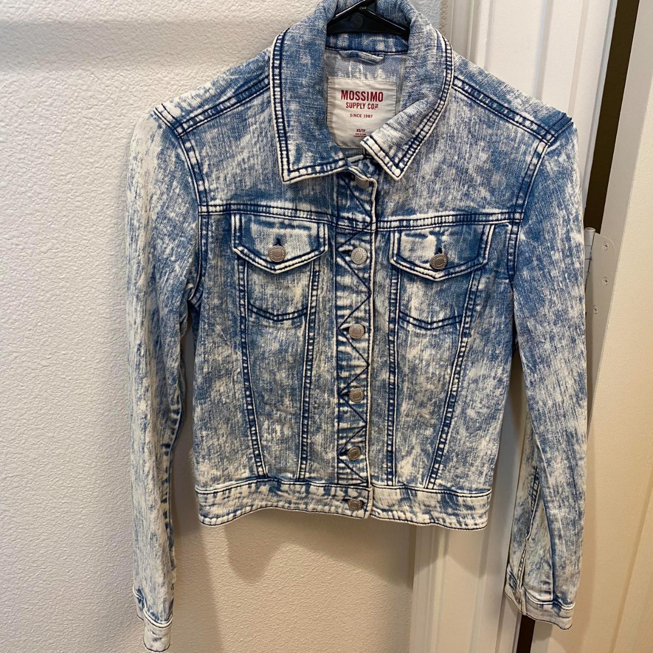 Mossimo Supply Co. Acid Wash Denim Jacket Tagged a... - Depop