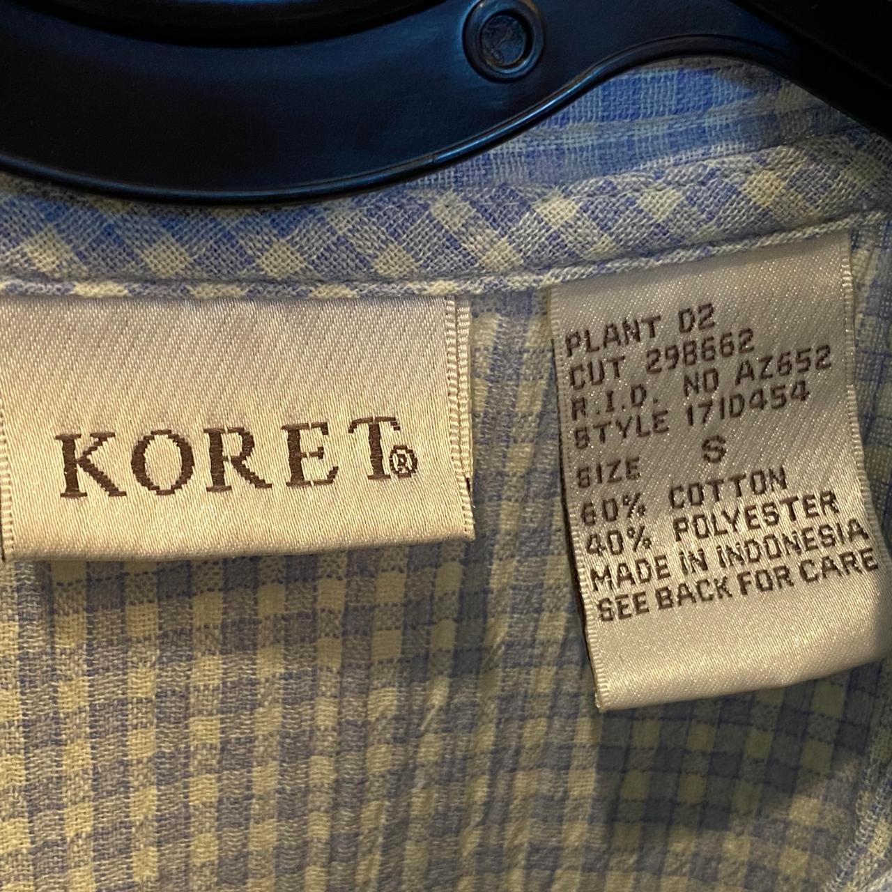 Vintage 90s KORET Embroidered Top Tagged a size... - Depop