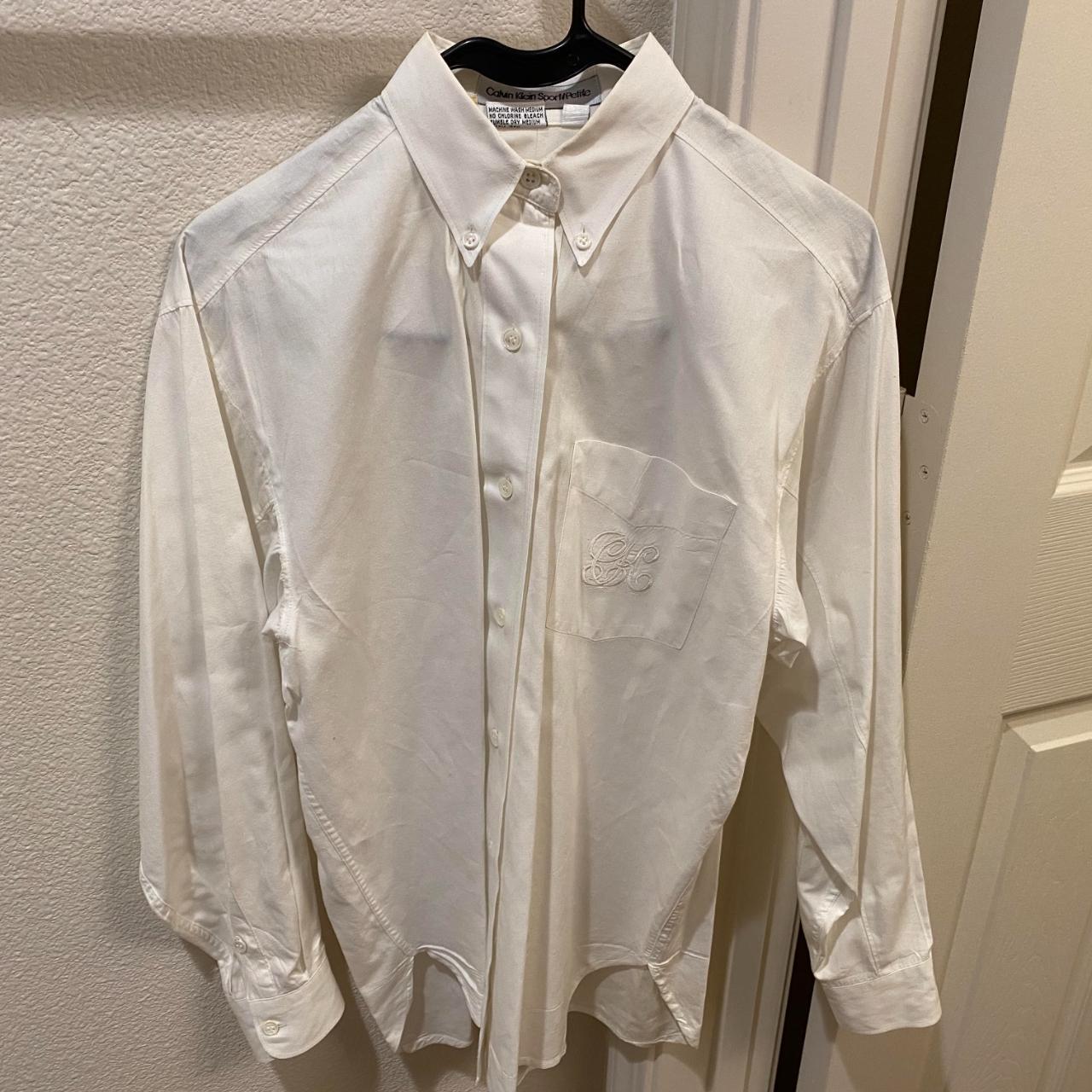 Vintage 90s Calvin Klein Sport Button-Down... | Depop
