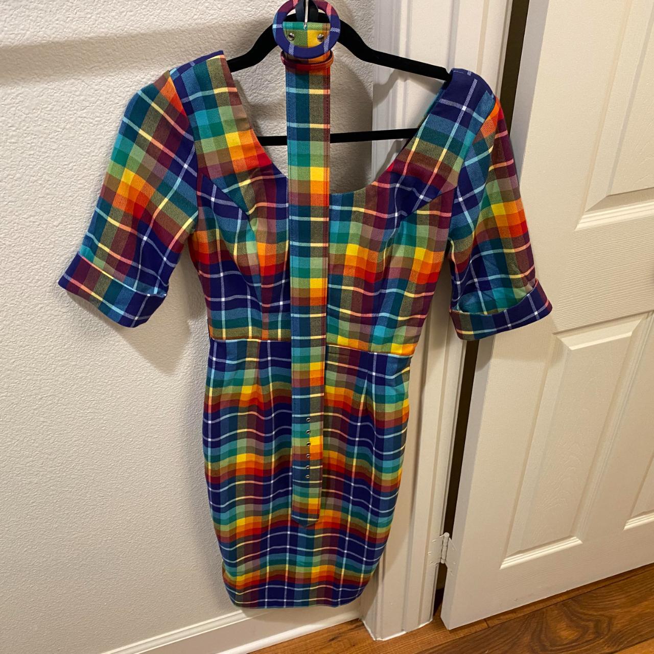 NWT Collectif London 50s Reproduction Plaid... | Depop