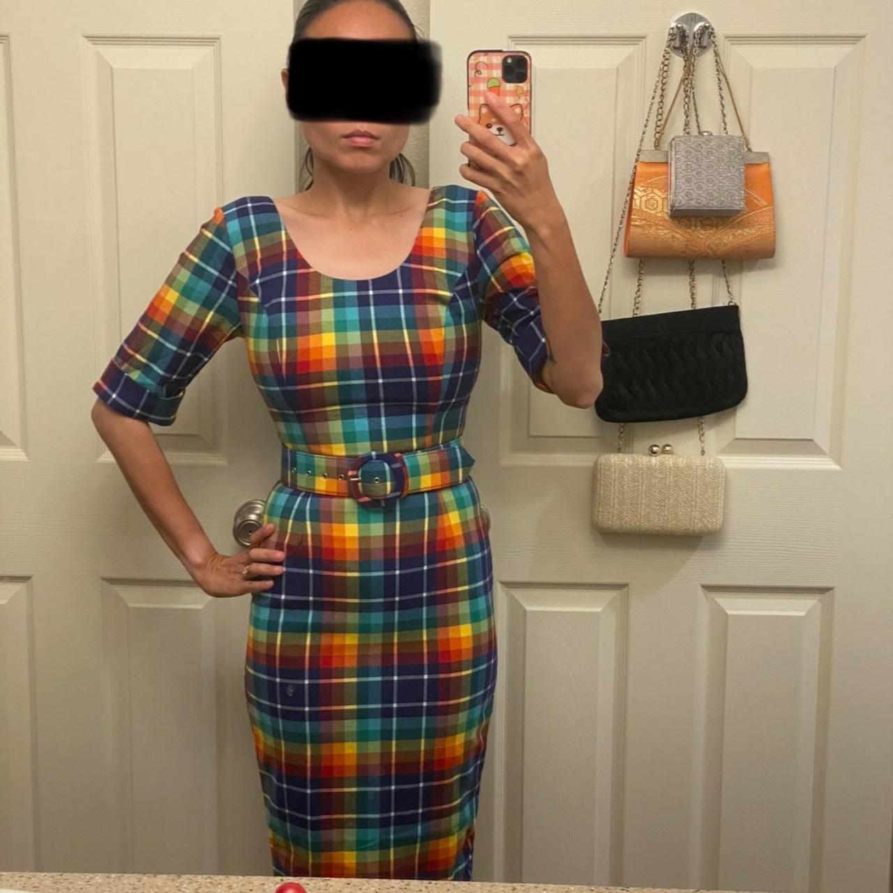 NWT Collectif London 50s Reproduction Plaid... | Depop