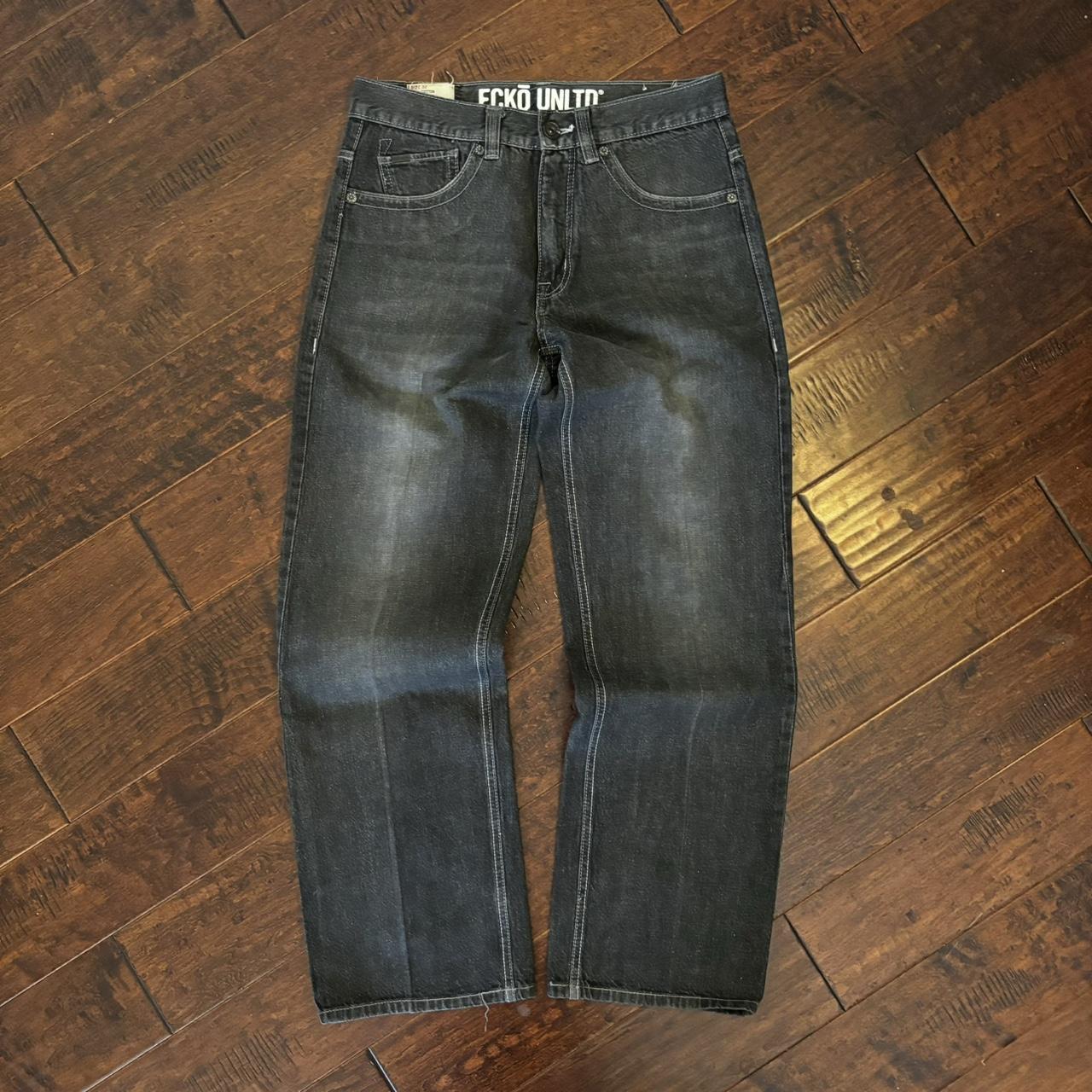 VINTAGE SKULL ECKO JEANS - SIZE 32x30 - GOOD... - Depop