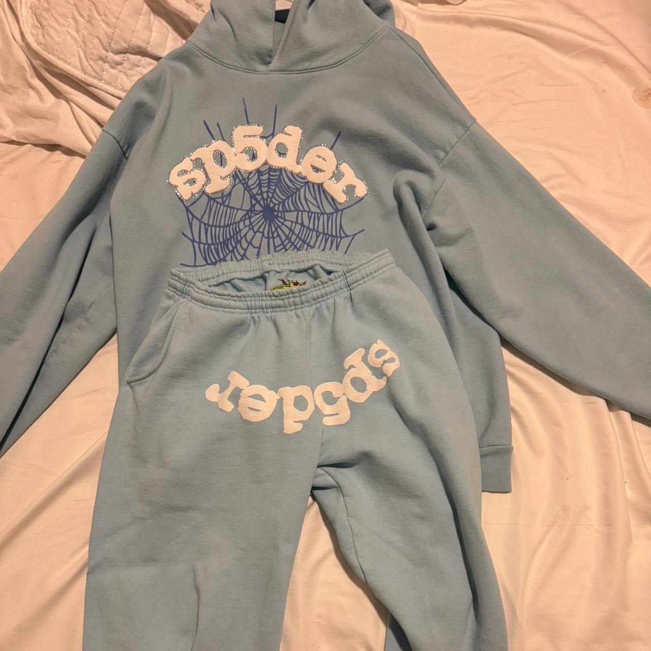 Sp5der Full Sweatsuit. 100% Authentic. Hoodie... | Depop