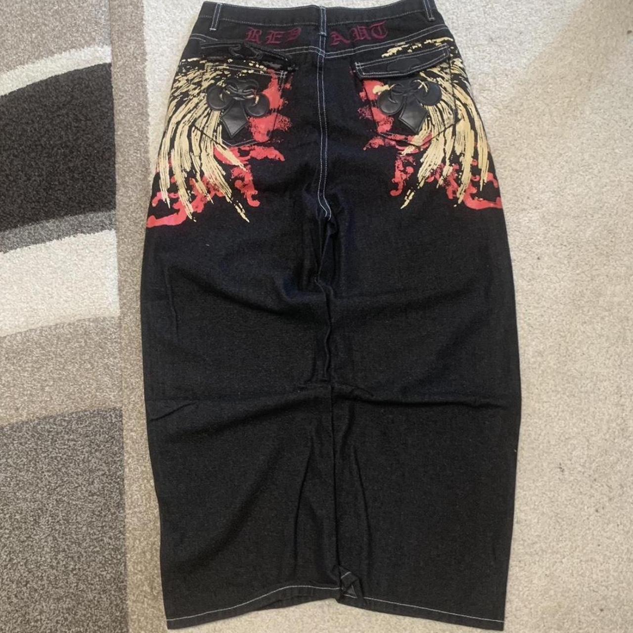 Imperious red ape affliction design skater y2k... - Depop